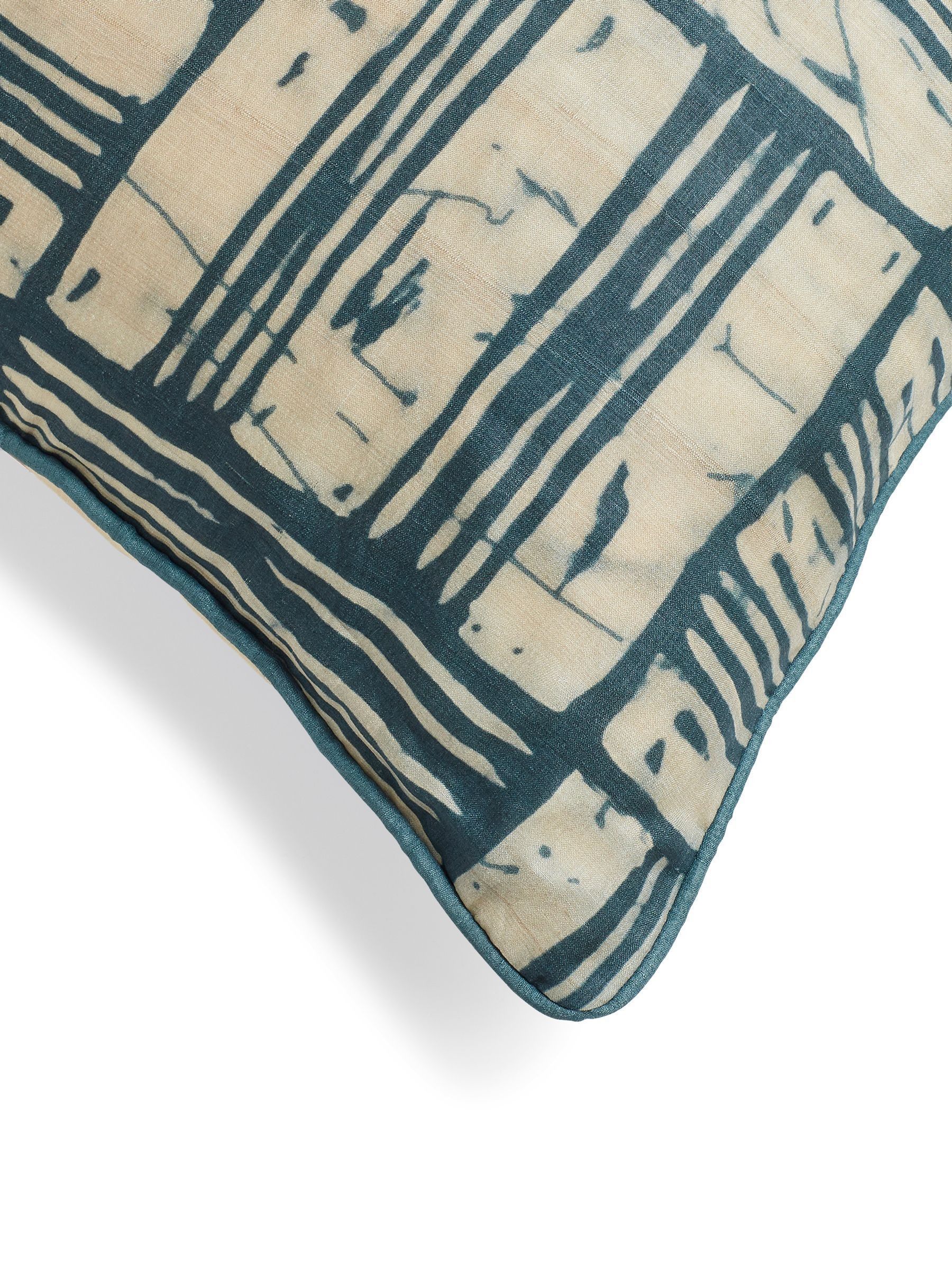 Buy Oka Blue Taika Cushion Cover from the Next UK online shop