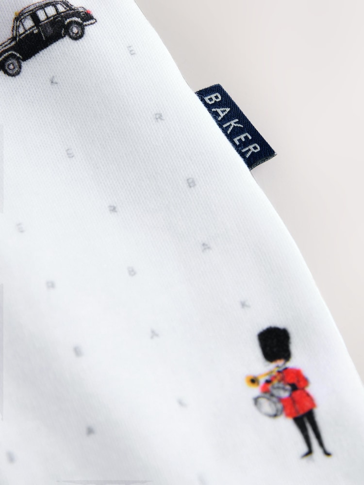 Buy Baker by Ted Baker London Sleepsuit, Hat and Bib White Gift Set ...