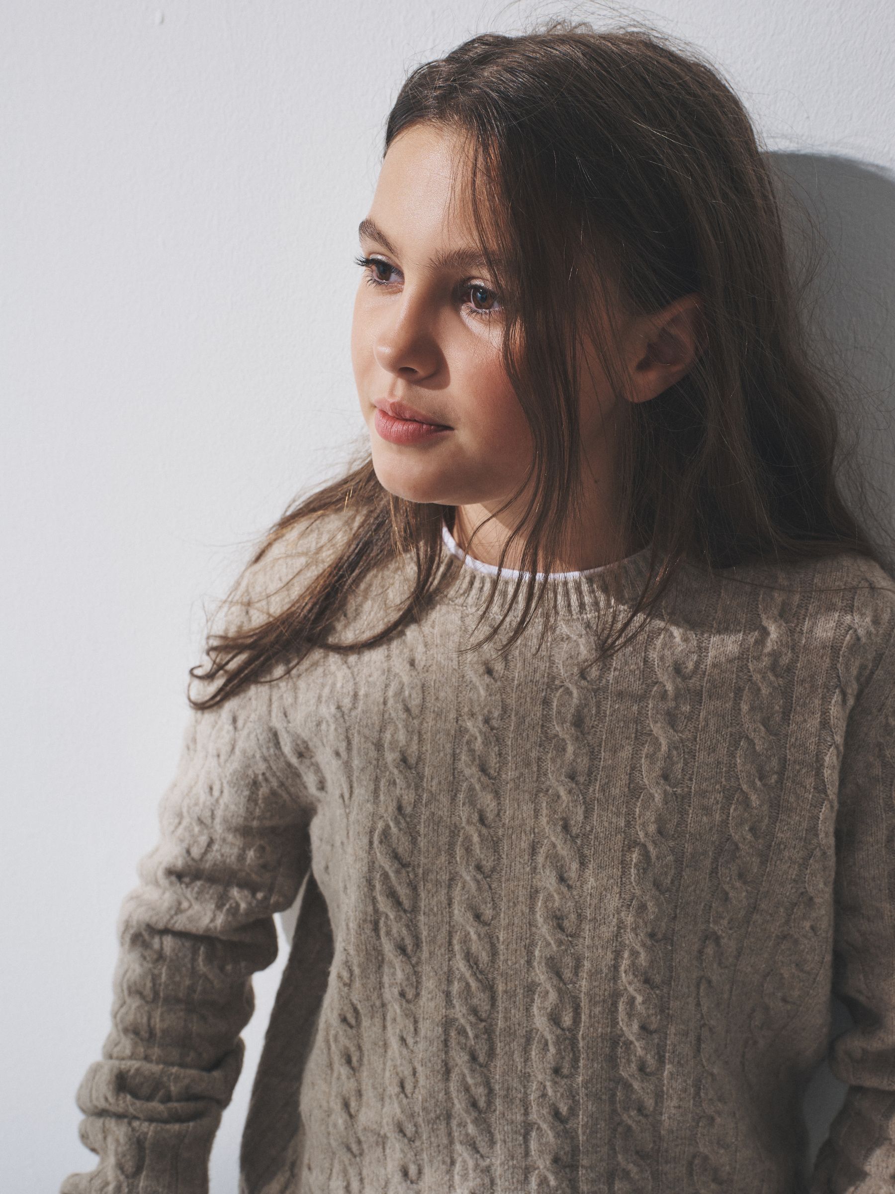 Buy The Set 2 Pack Cable Knit Jumpers Pink/Brown from the Next UK ...