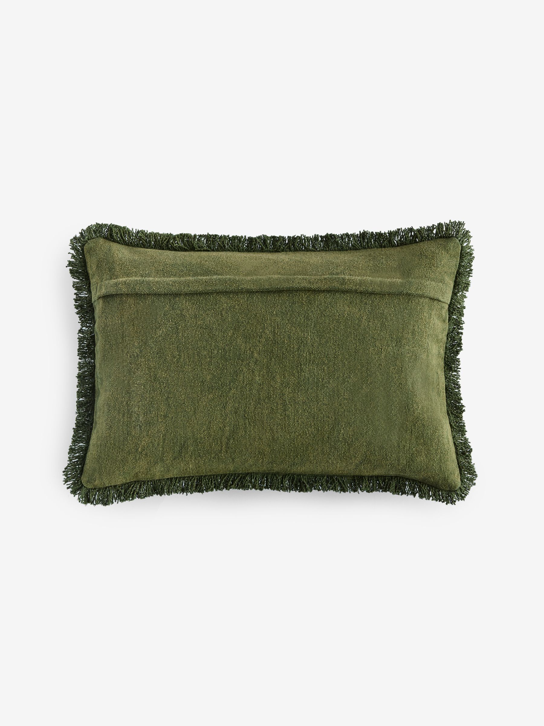 Buy French Connection Olive Green Elmwood Distressed Textured Cushion ...