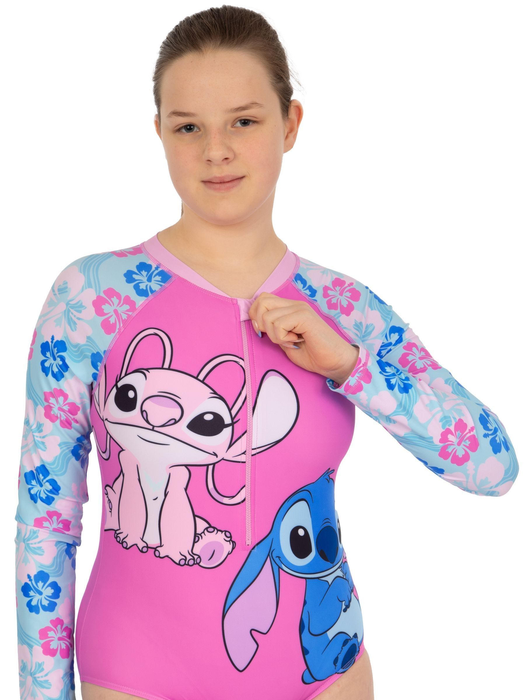 Buy Character Pink Disney Lilo And Stitch & Angel Swimsuit from the ...