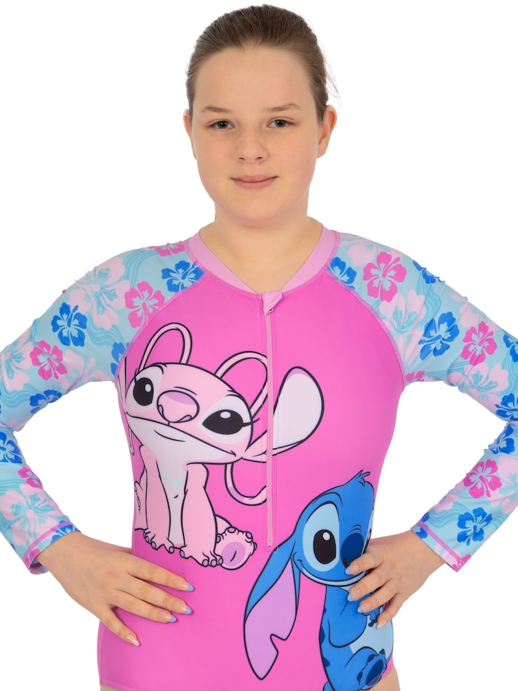 Buy Character Pink Disney Lilo And Stitch & Angel Swimsuit from Next ...