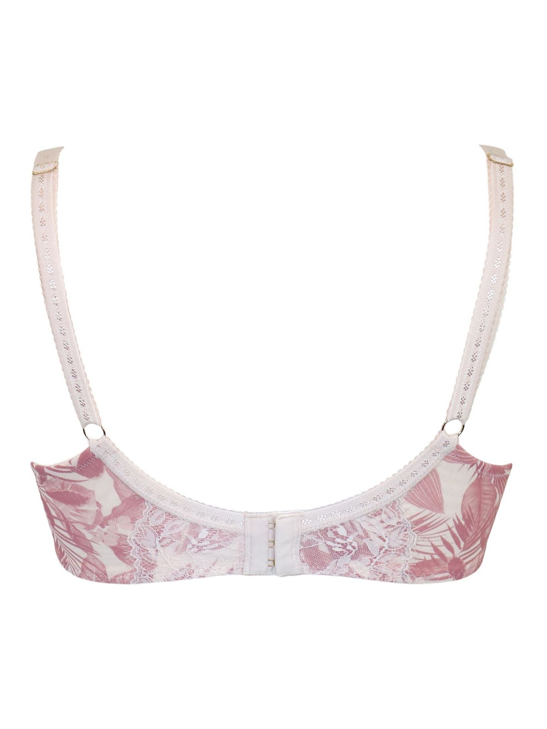 Buy Pour Moi Pink Non Padded Bliss Printed Mesh Side Bra from the Next ...