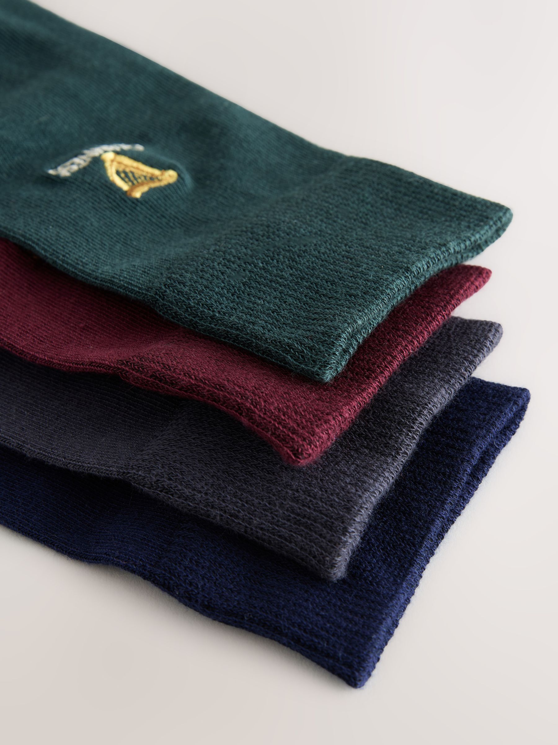Buy Blue/Green/Red Guinness Embroidered Socks 4 Pack from the Next UK ...