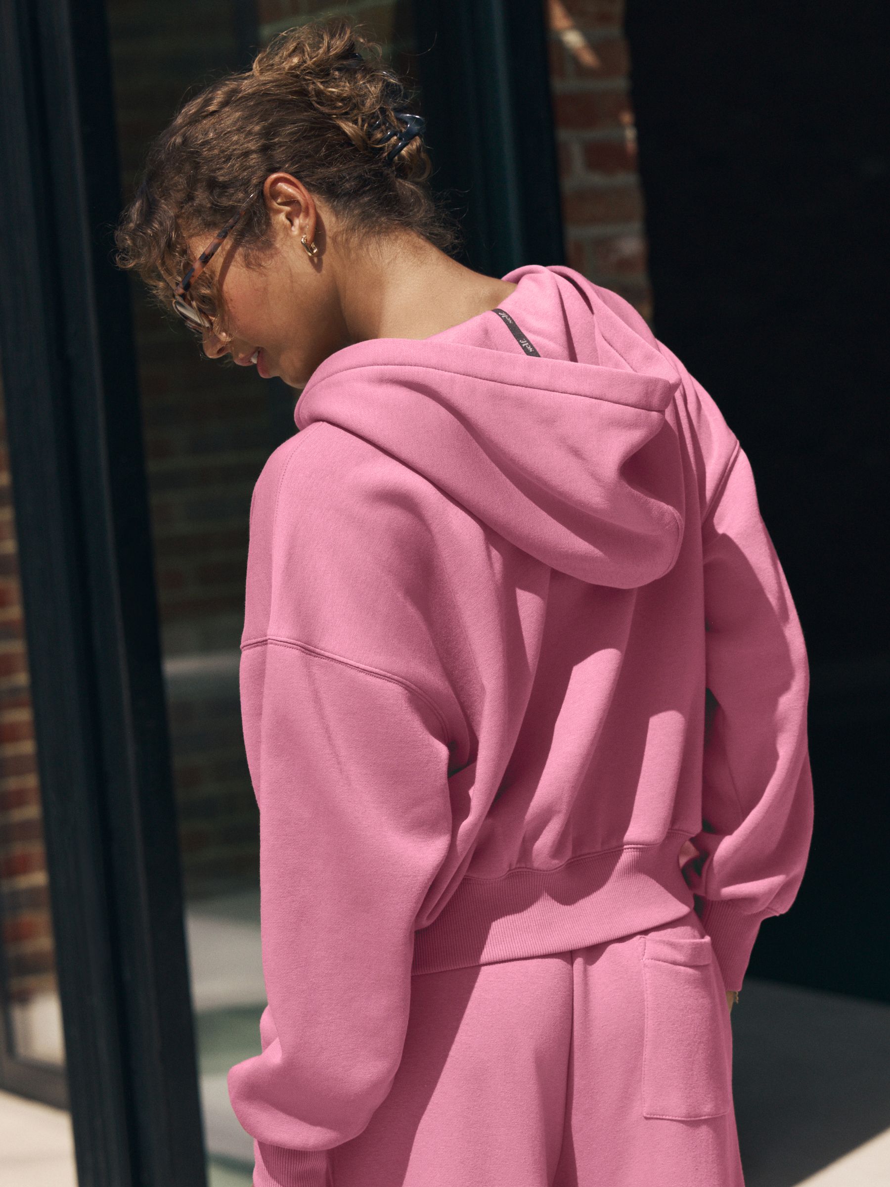 Buy self. Bright Pink Hooded Zip Through Jacket from the Next UK online ...