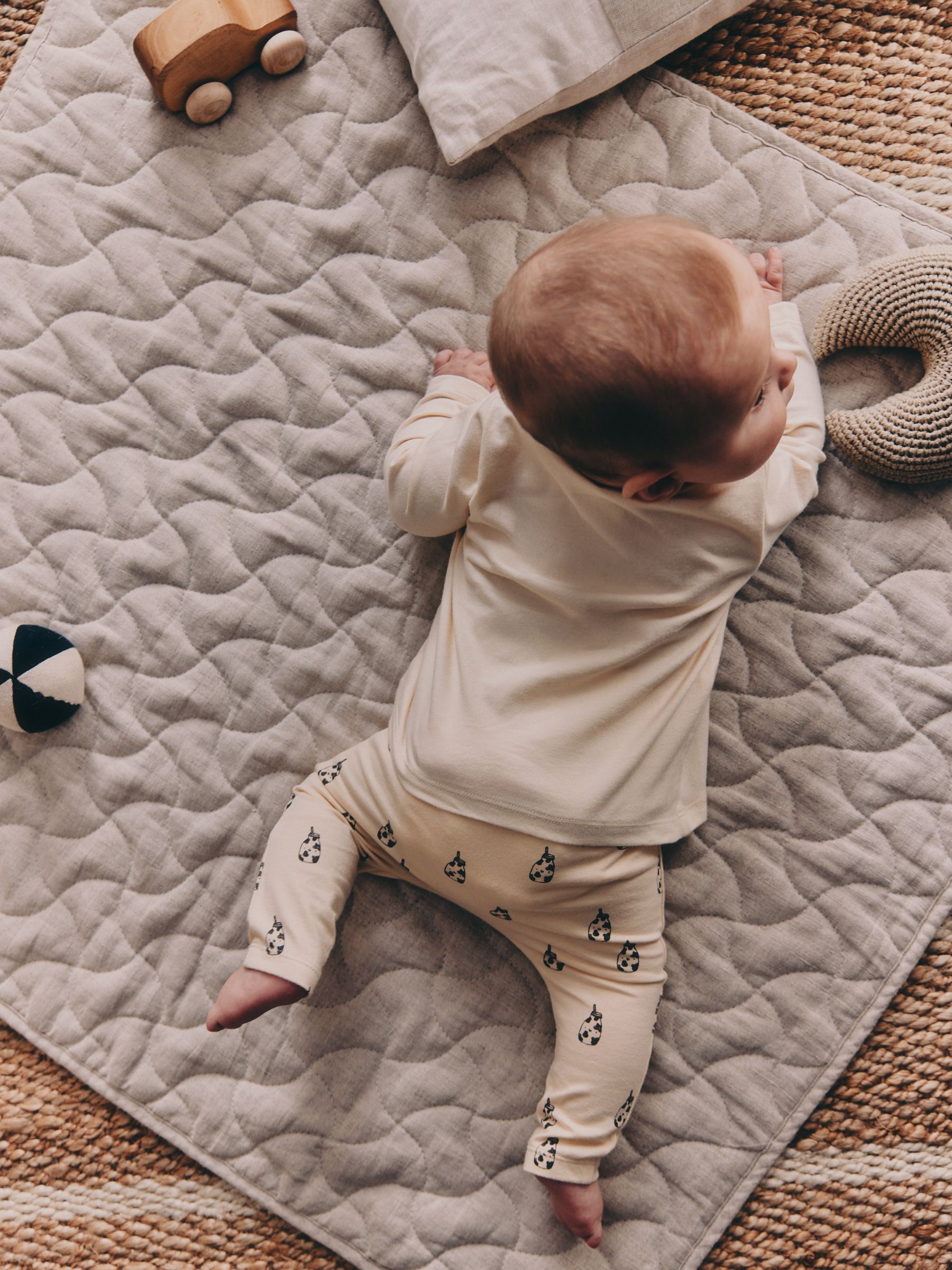 Buy Neutral Milk Club Top and Legging Baby Set (0mths-2yrs) from Next USA