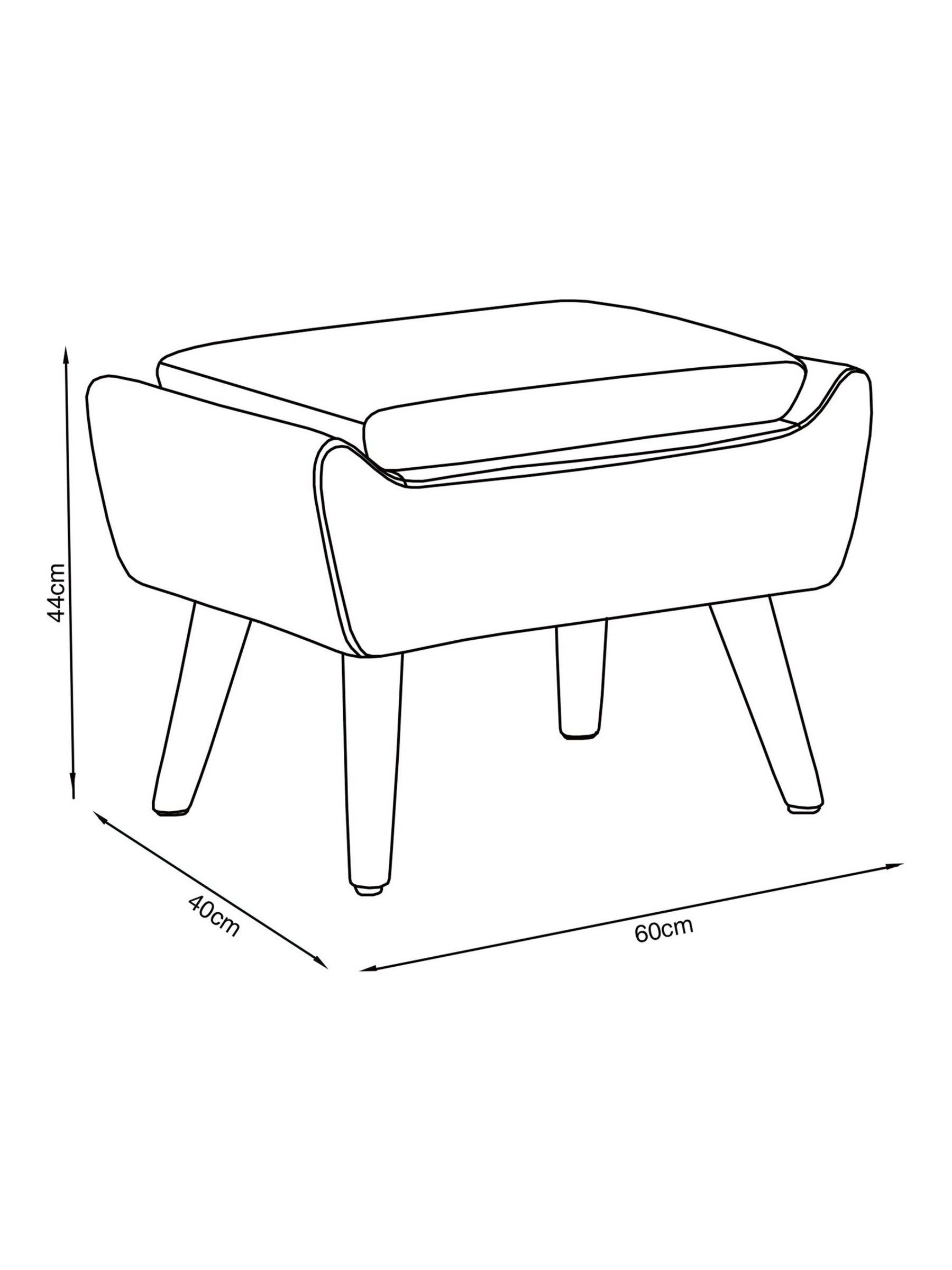 Buy Oslo Faux Fur Light Natural Wilson Storage Footstool from the Next ...
