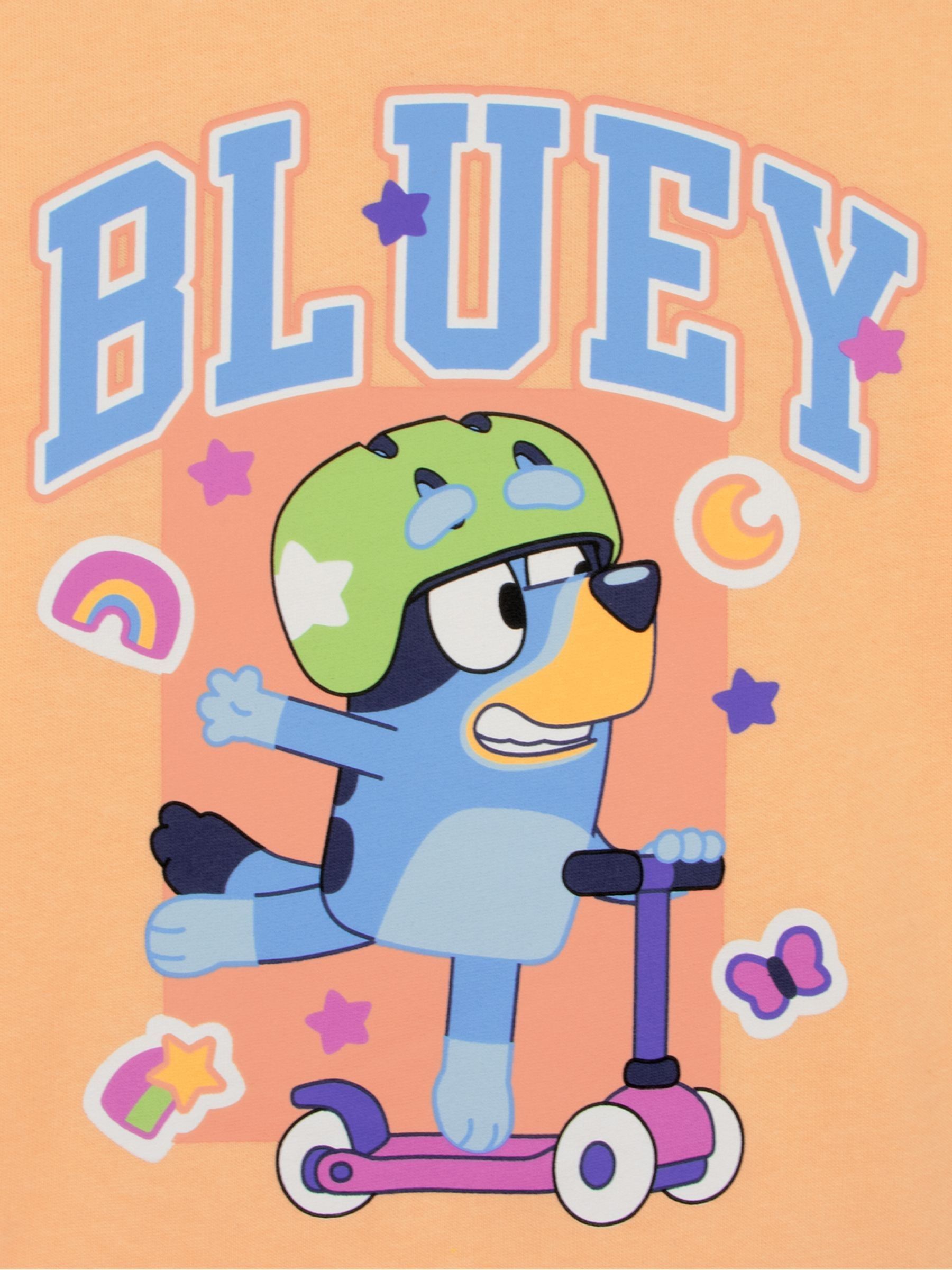 Buy Bluey Orange Character Sweatshirt And Shorts Set from the Next UK ...