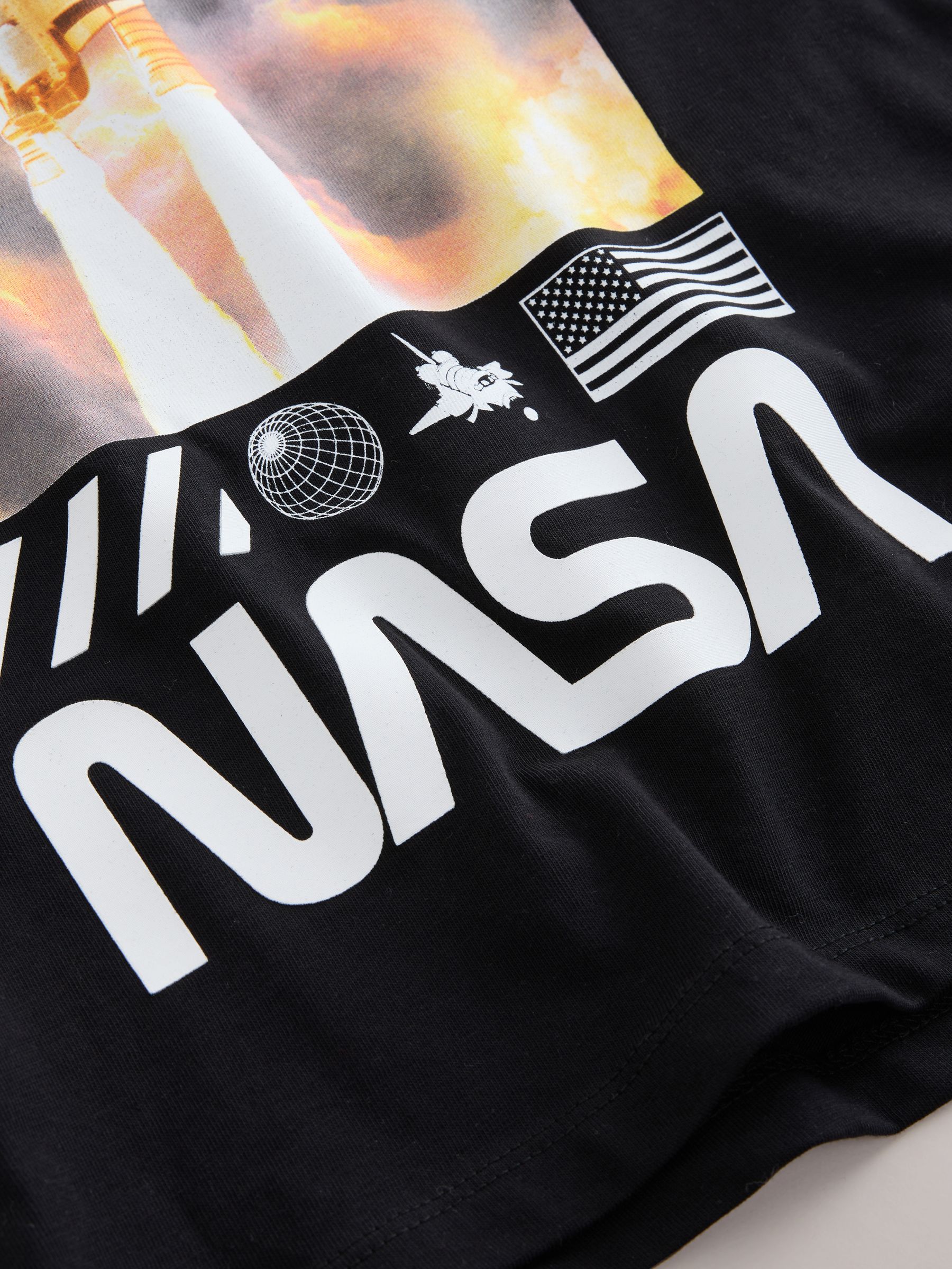 Buy Black NASA Short Sleeve T-Shirt (3-16yrs) from the Next UK online shop
