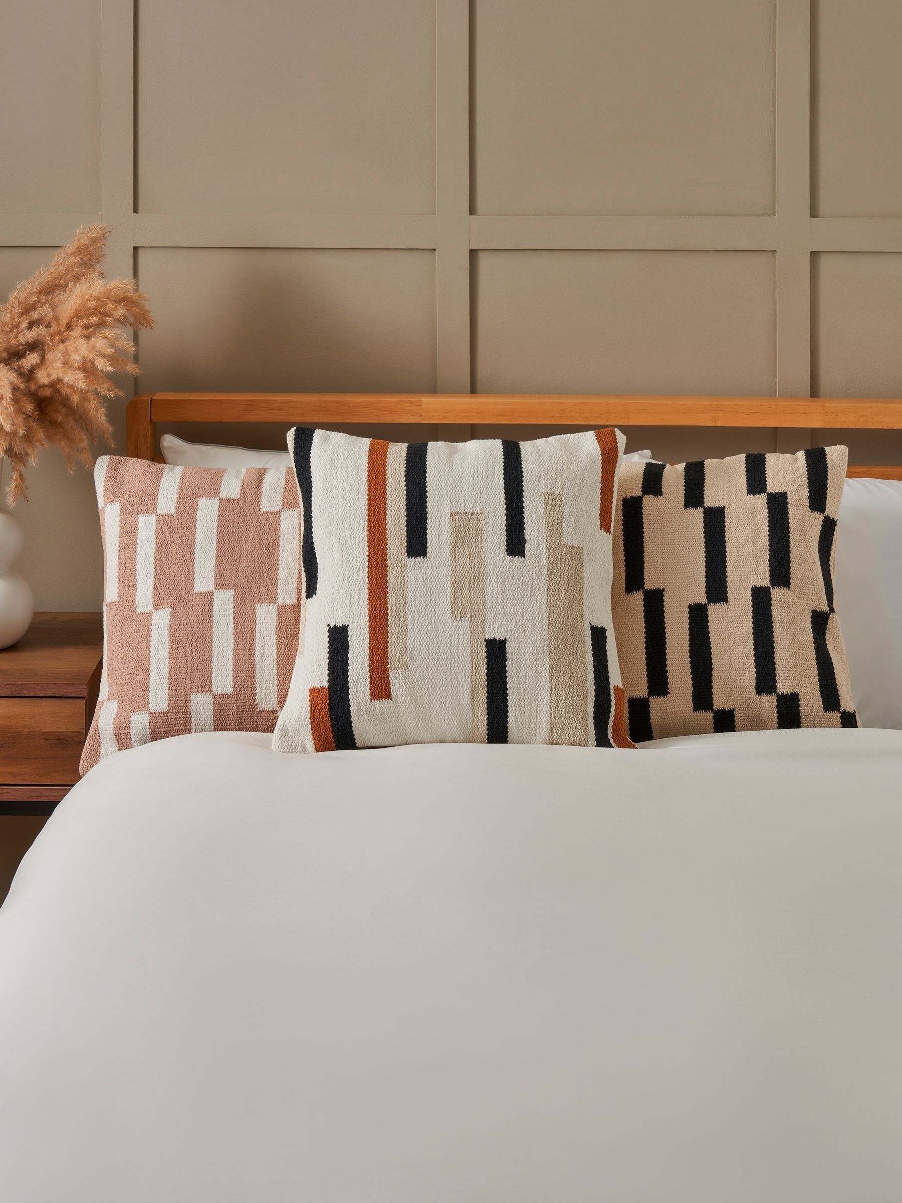 Buy BHS Woven Stripe Cushion from the Next UK online shop