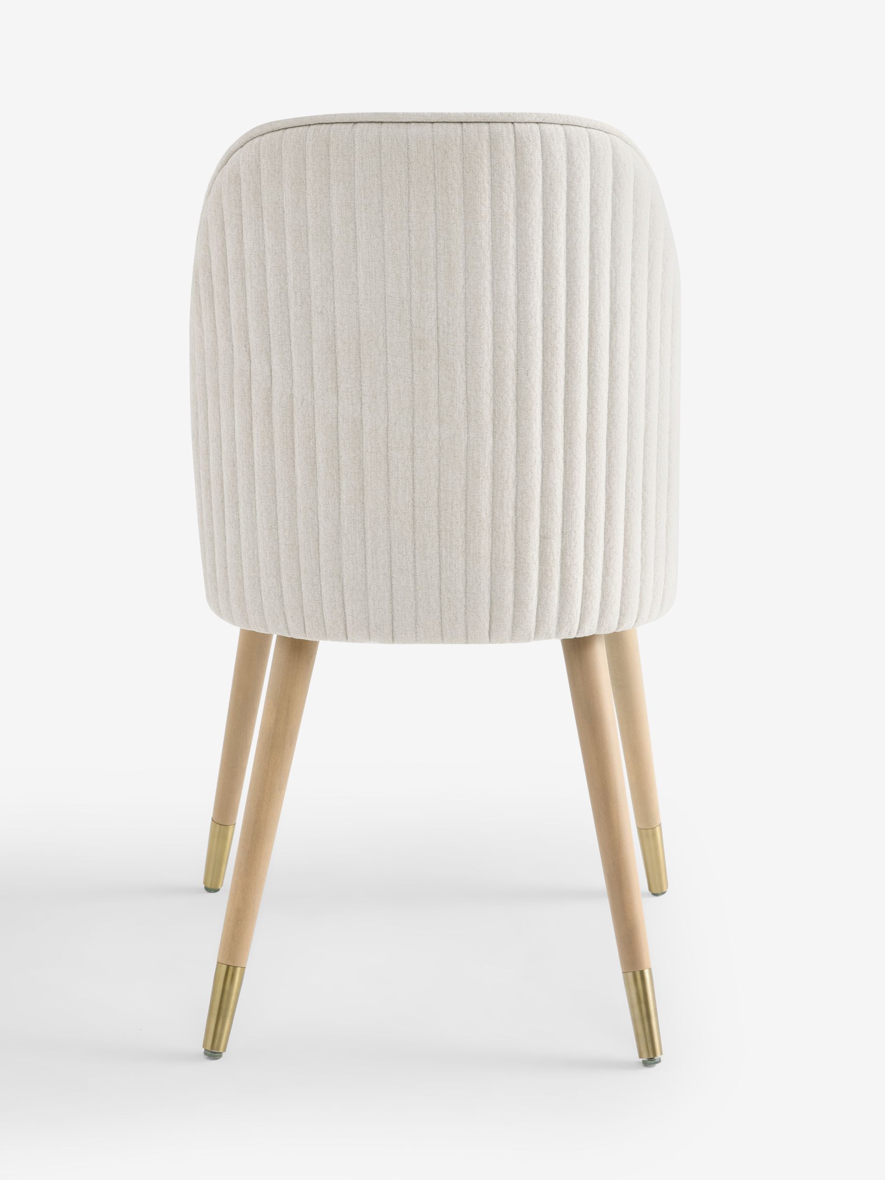 Buy Set of 2 Relaxed Linen Look Pebble Light Wood Leg Valencia ...