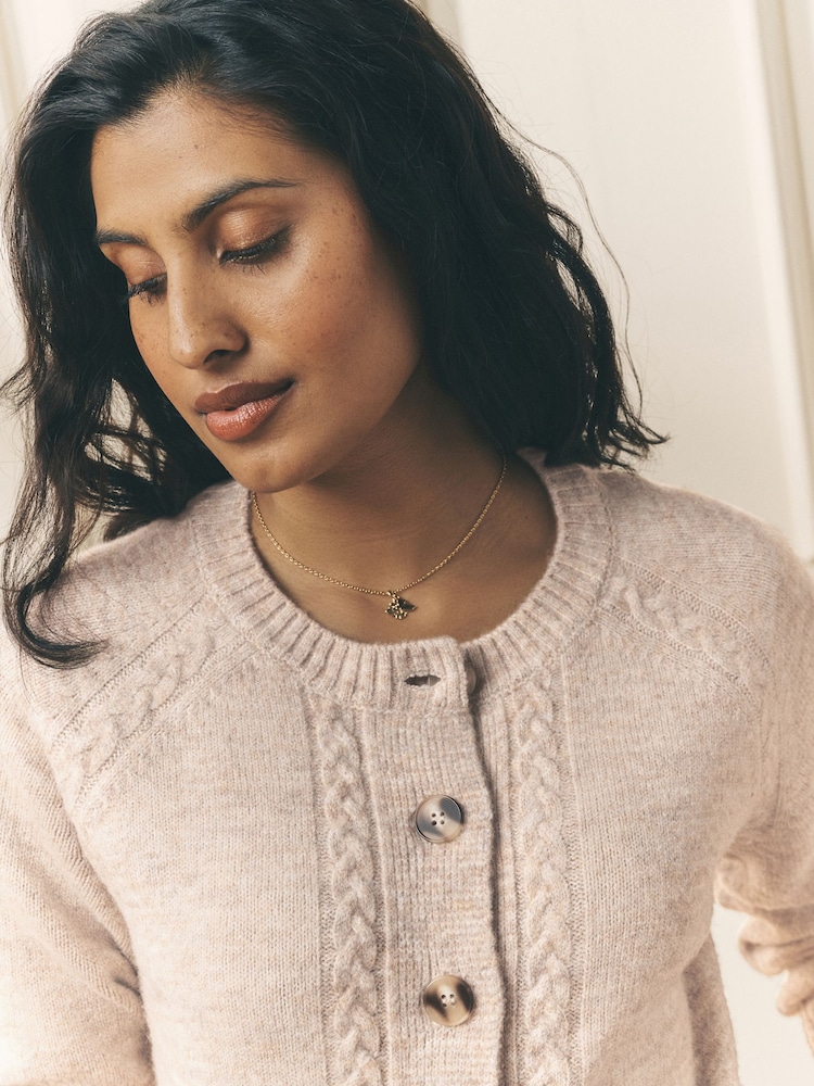 Laura Ashley Mole Cable Knit Cardigan | Laura Ashley
