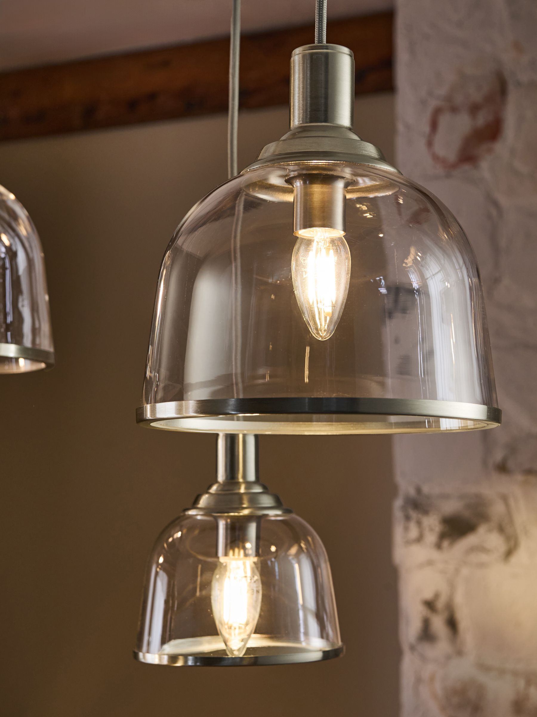 Buy Brushed Nickel Gloucester 6 Light Pendant Ceiling Light from the ...