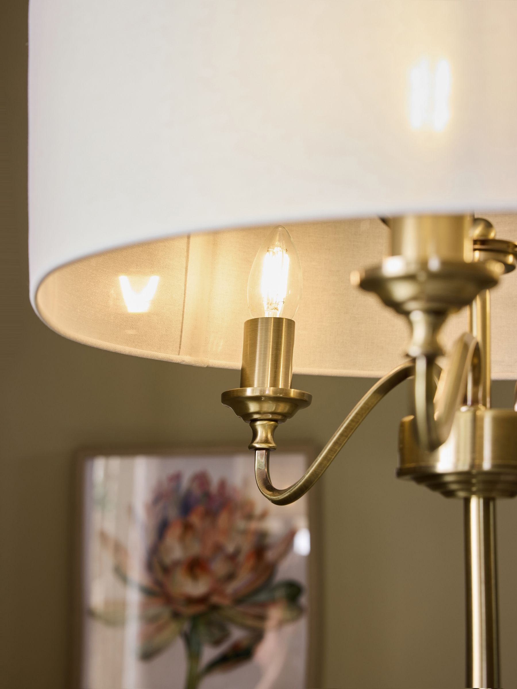 Buy Brass Burford 3 Light Floor Lamp from the Next UK online shop