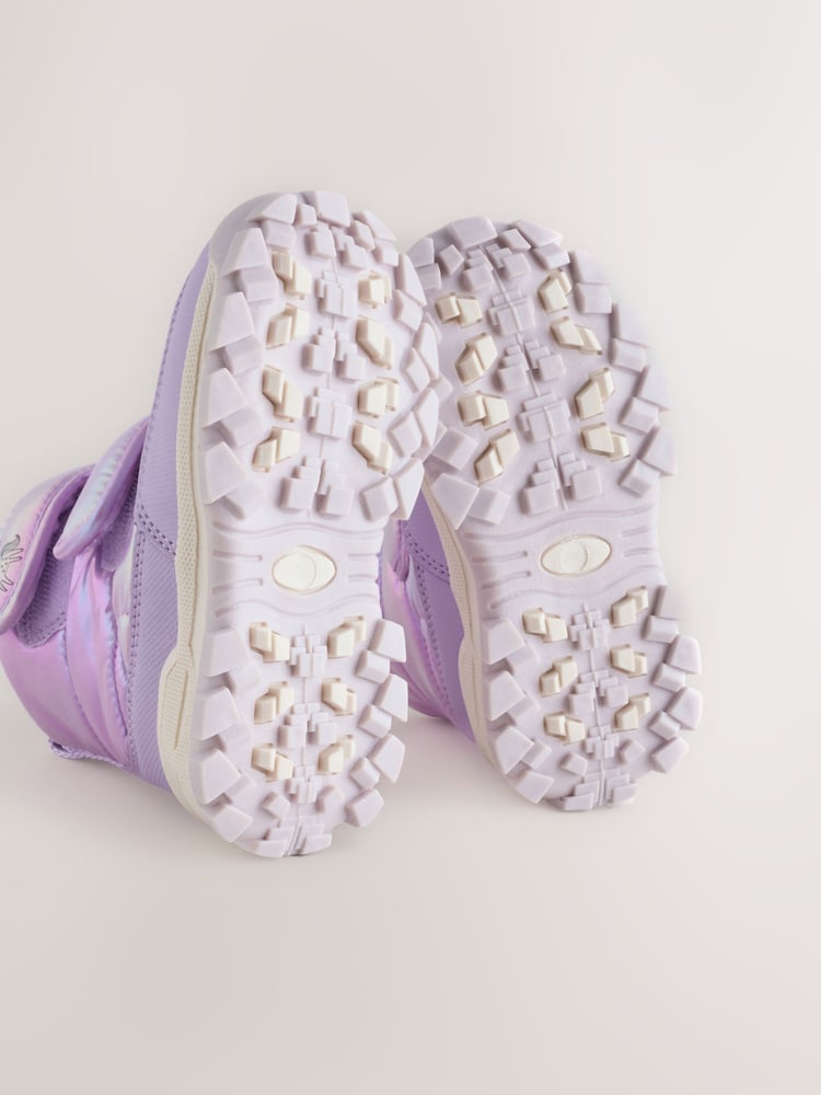 Buy Lilac Purple - Waterproof Touch Fastening Quilted Boots from Next Egypt