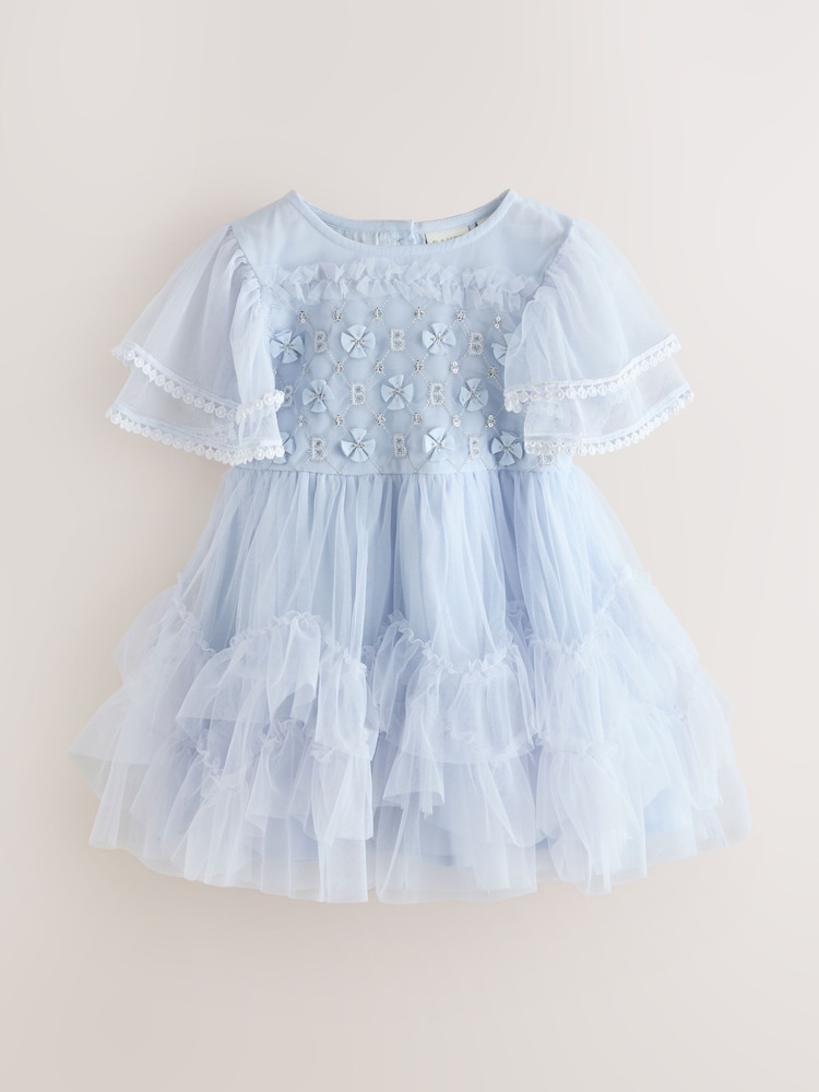 Buy Baker by Ted Baker Blue Mesh Embroidered Detail Dress from Next Germany