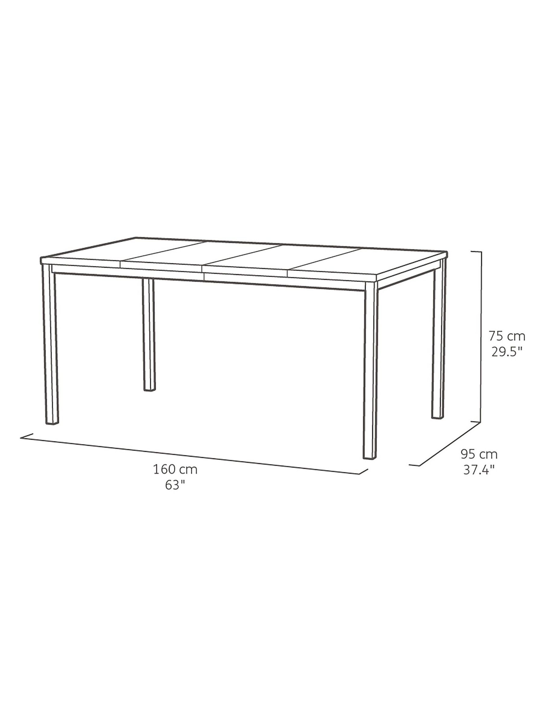 Buy Keter Grey Porto Dining Table and 6 Chairs Set from the Next UK ...