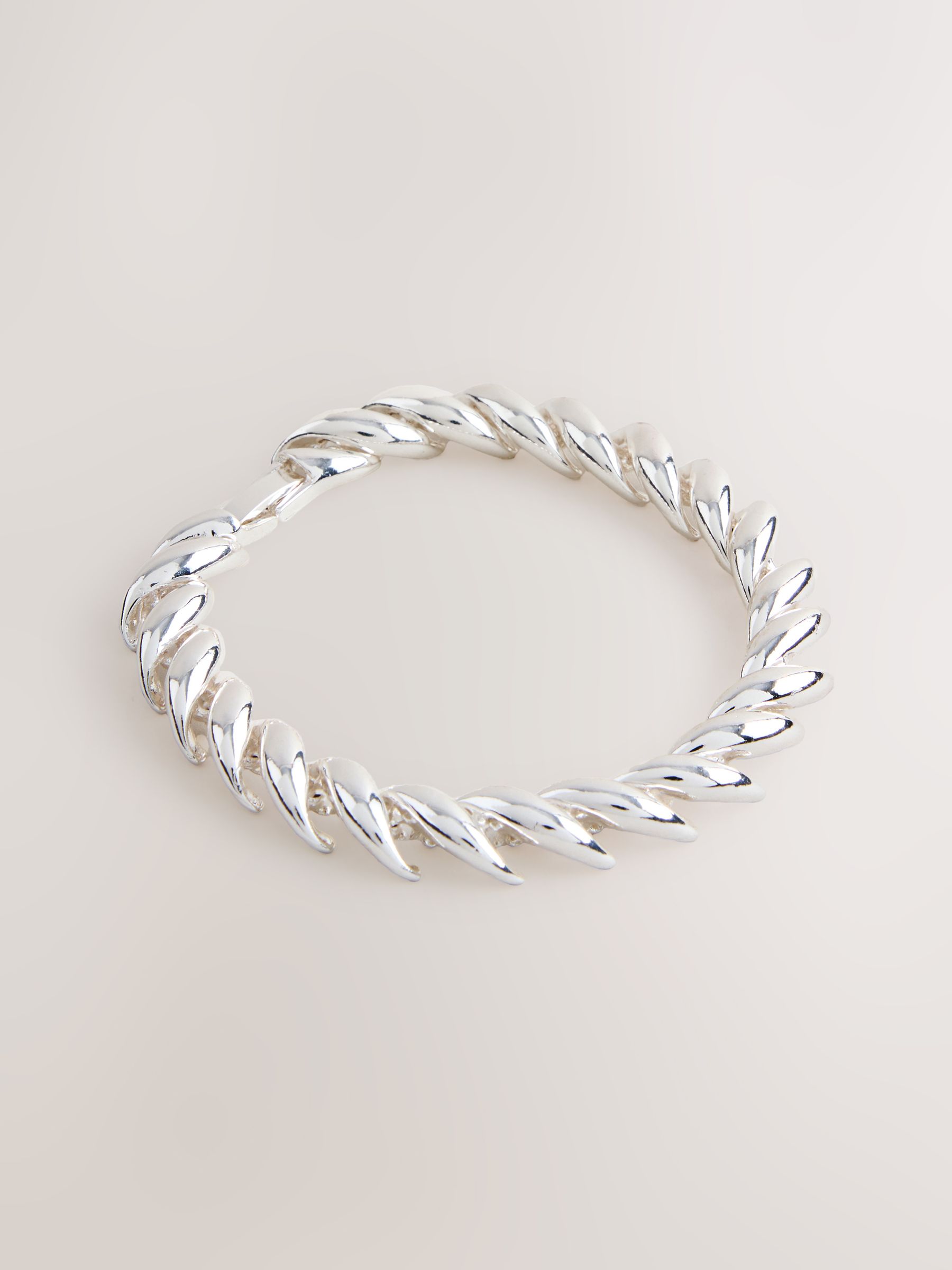 Buy Silver Tone Smooth Chain Bracelet from Next Israel