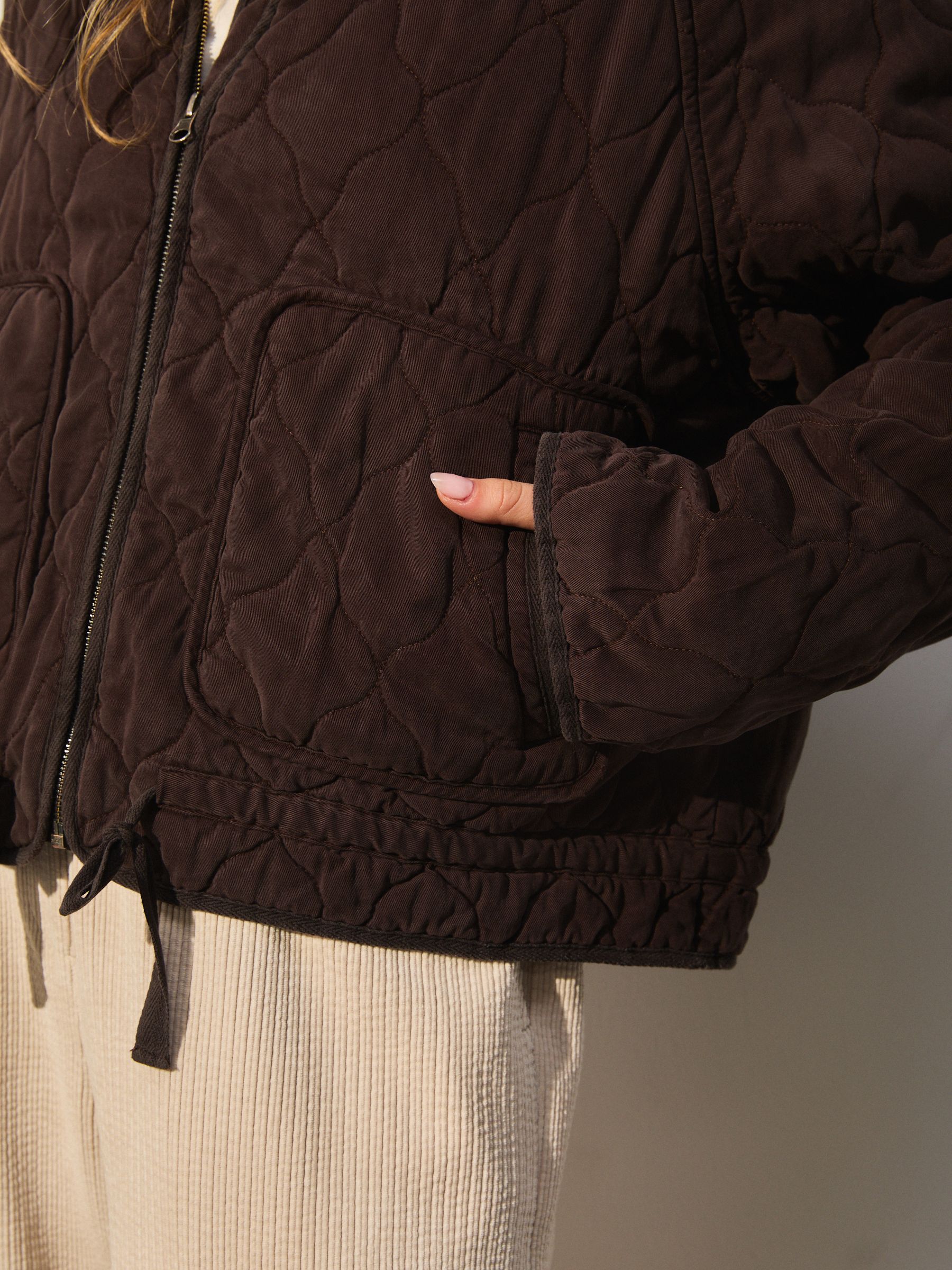 Buy Chocolate Brown Quilted Jacket from the Next UK online shop
