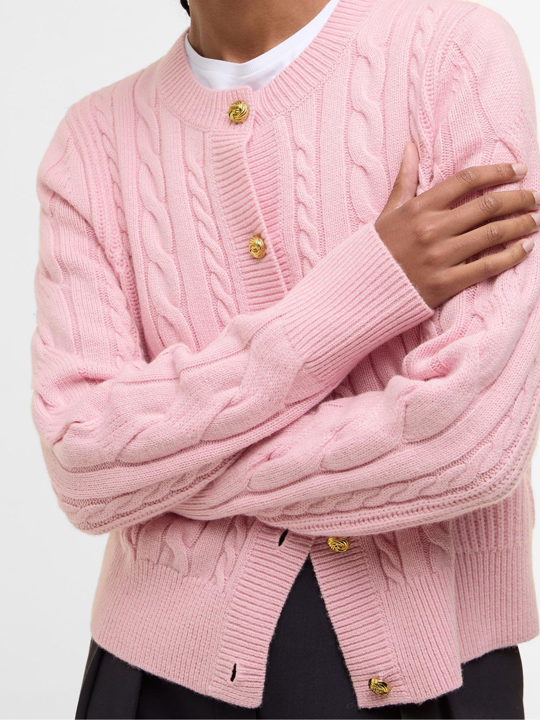 Buy Barbour® Pink Elina Knitted Cardigan from the Next UK online shop