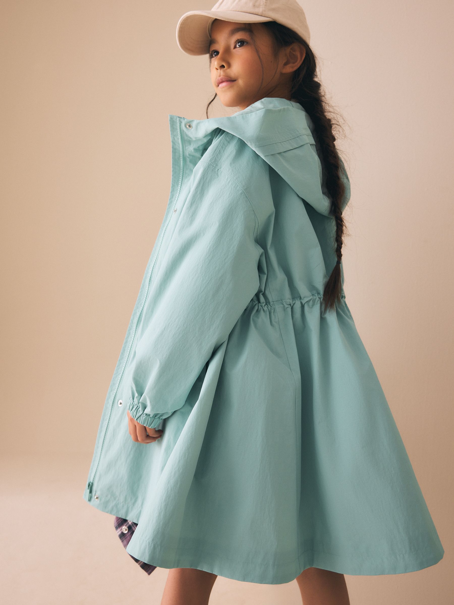 Buy Aqua Blue Waterproof Skirted Cagoule (3-16yrs) from Next USA