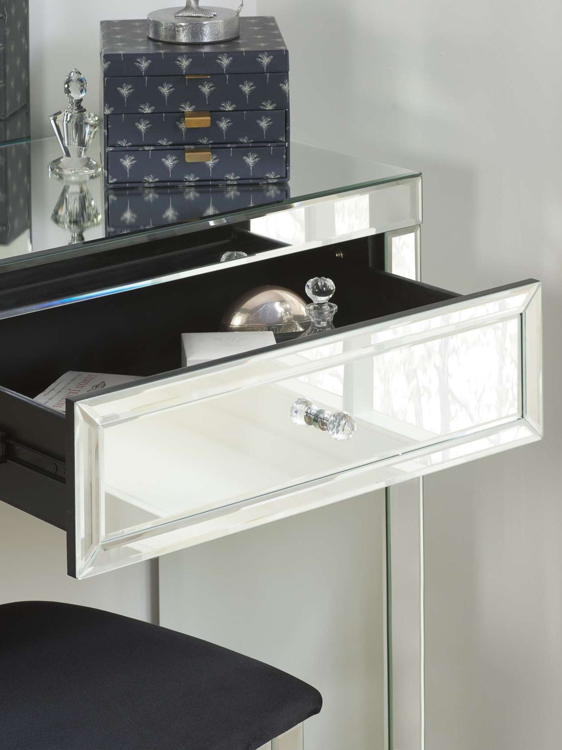 Buy Birlea Mirrored Valencia 2 Drawer Dressing Table from the Next UK ...