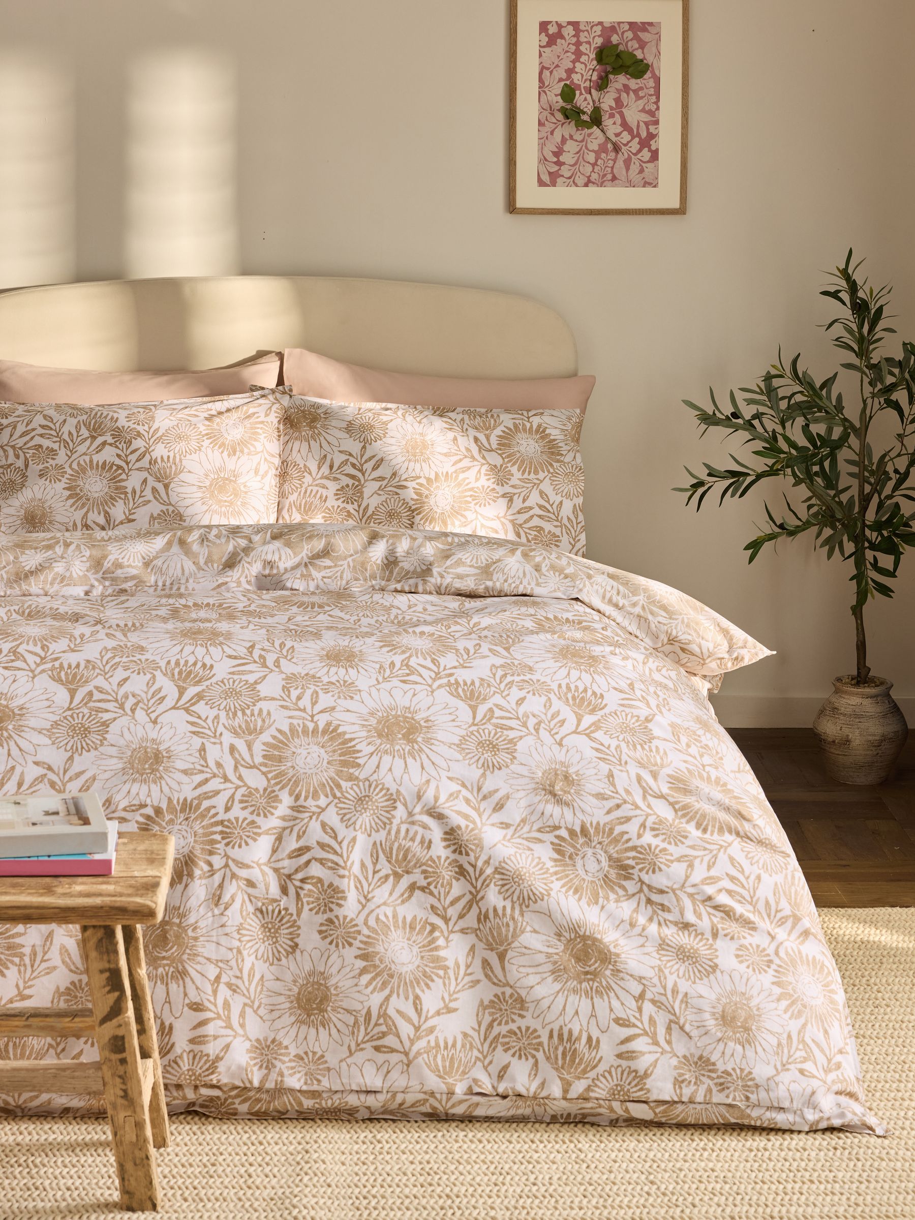 Buy Yellow Sunflower Floral Duvet Cover and Pillowcase Set from Next ...