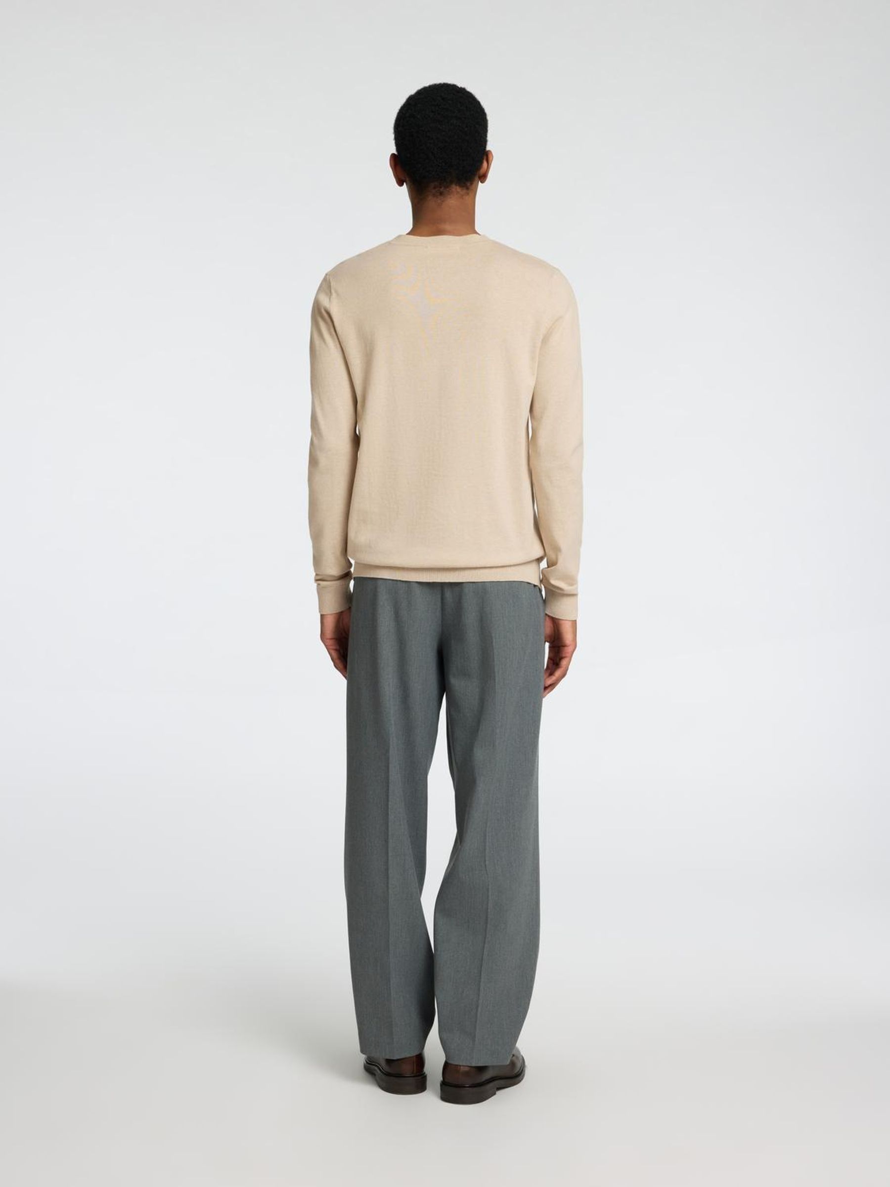 Buy Selected Homme Cream Crew Neck Jumper from the Next UK online shop