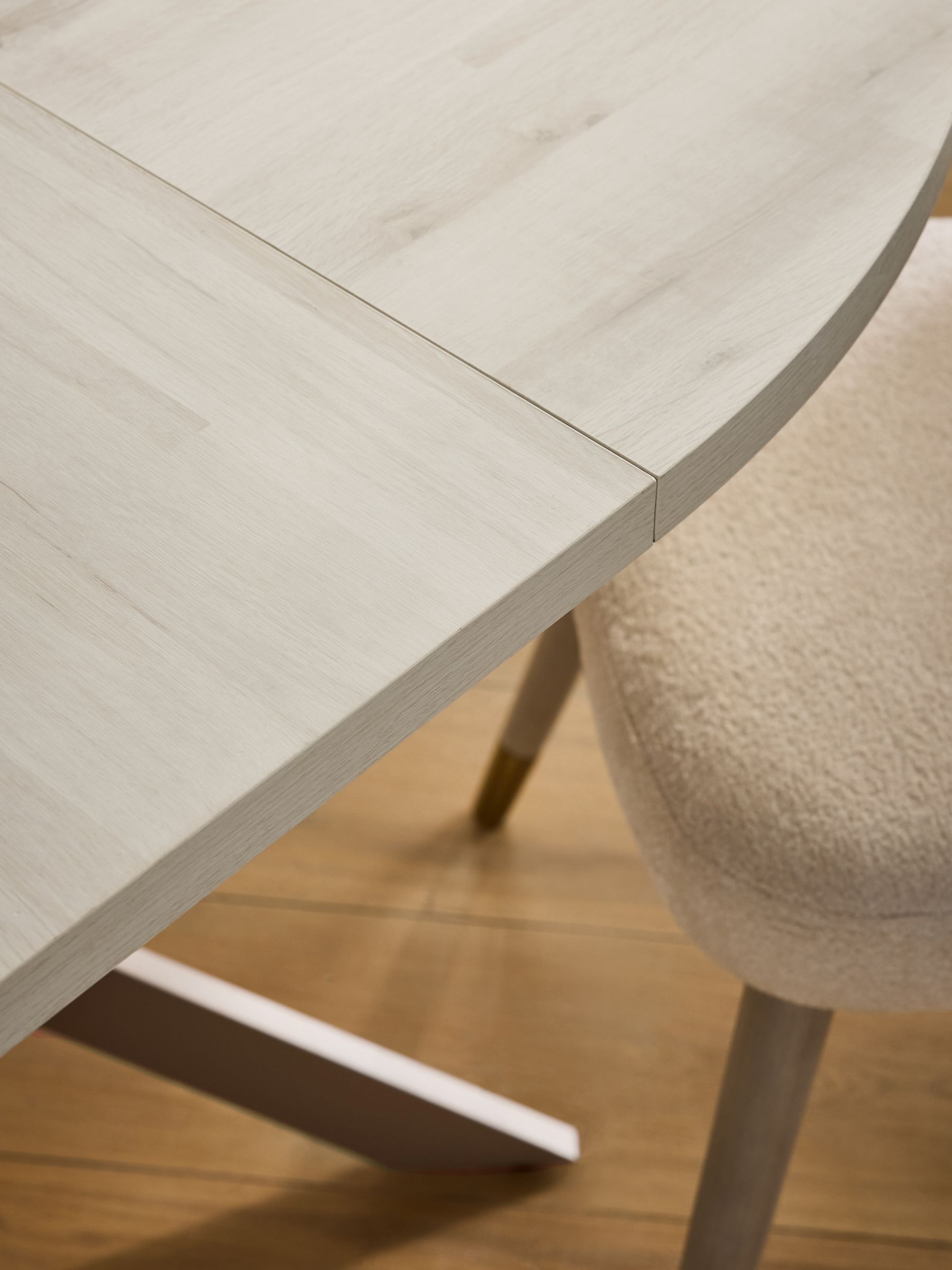 Buy White Bronx 4 to 6 Seater Extending Round Dining Table from the ...
