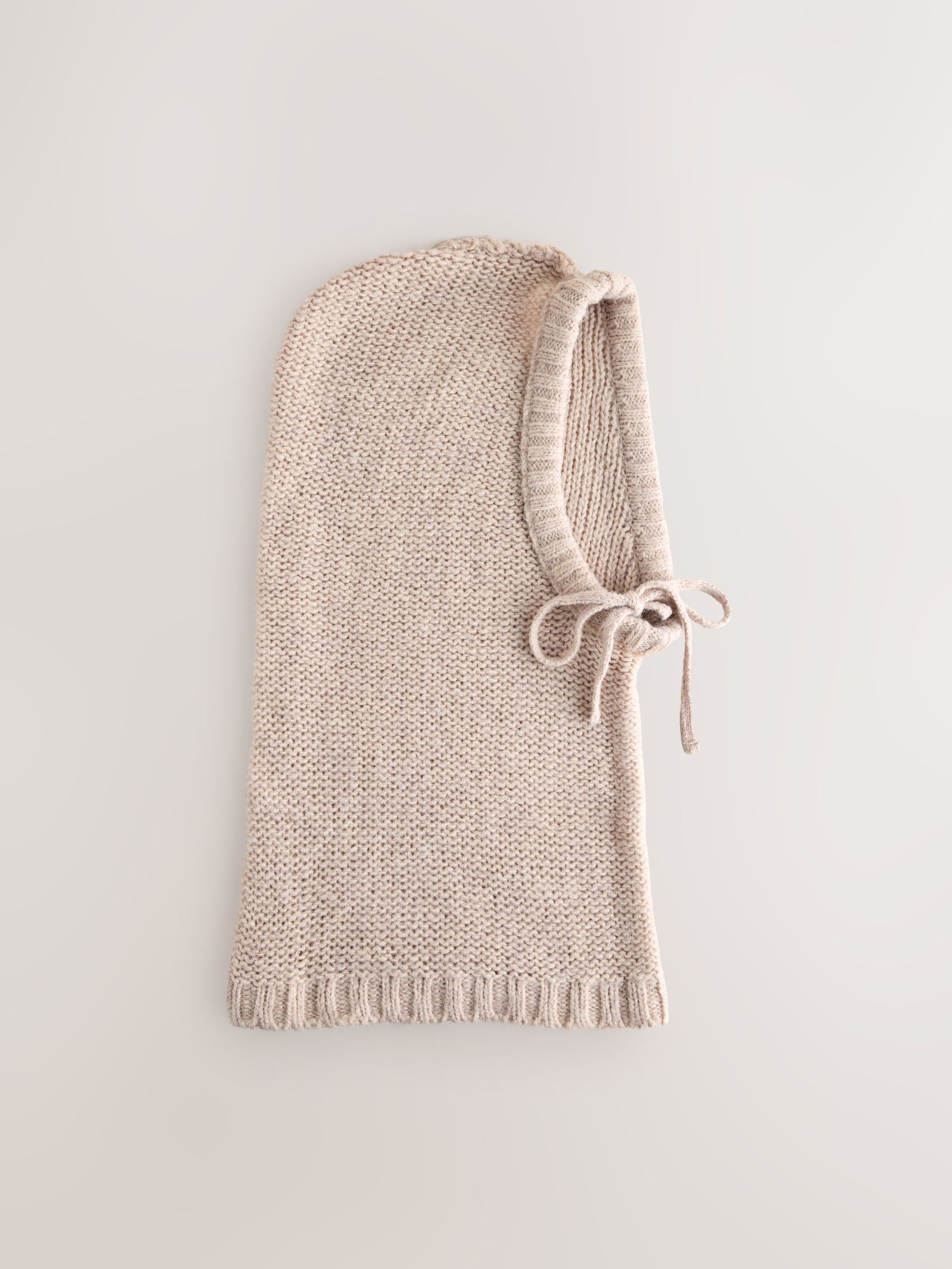 Buy Nothing Ordinary Stone Marl Knitted Hooded Snood With Wool from ...