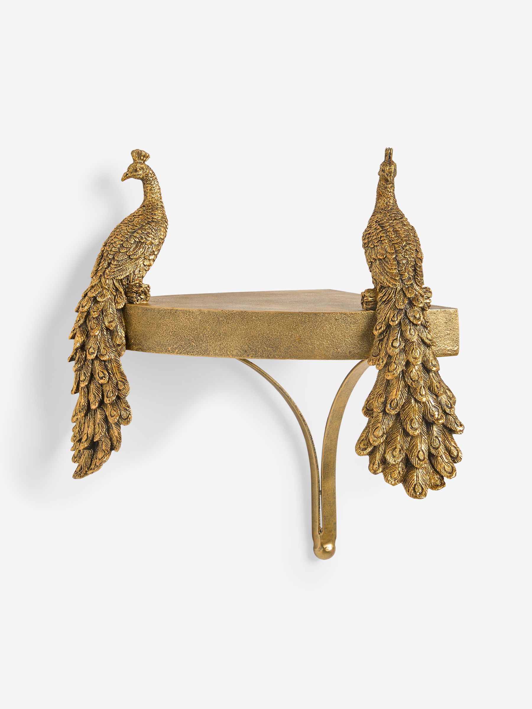 Buy Gold Peacock Corner Shelf from Next Germany