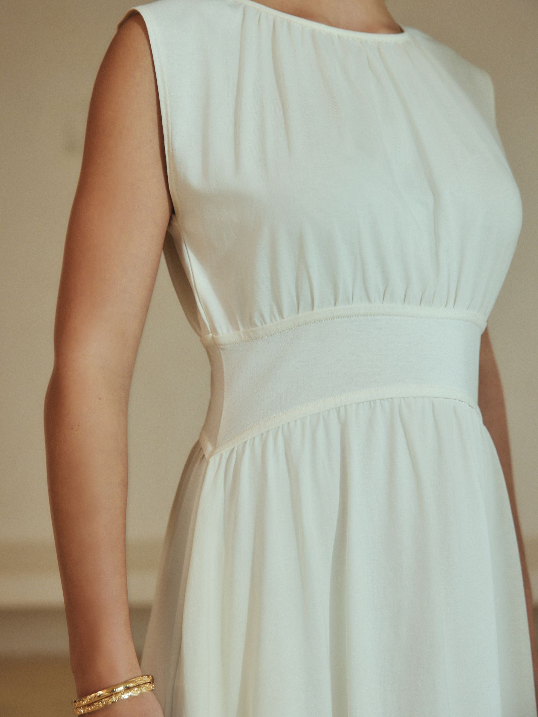 Buy Cream Midi Dress from the Next UK online shop