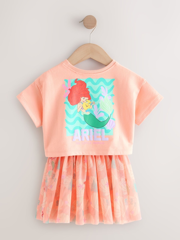 Buy Coral Ariel Disney Top & Skirt Set (3mths-7yrs) from Next Singapore