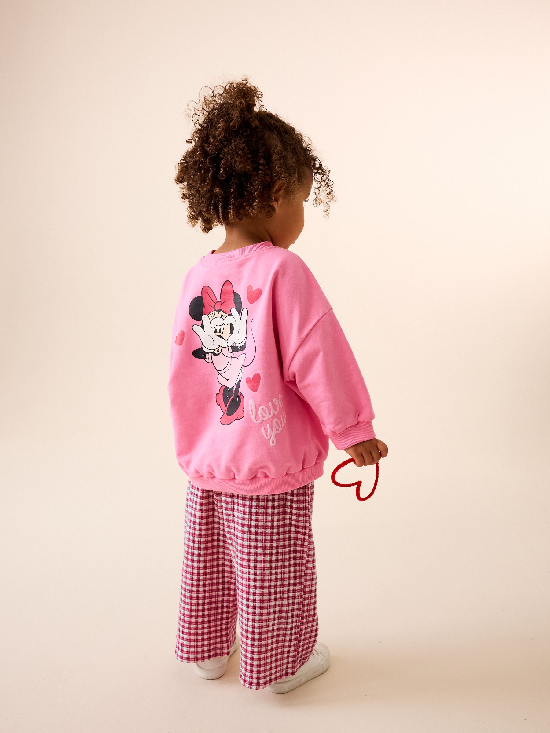 Buy Pink/Red - Disney Minnie Mouse Long Sleeve Top and Trousers Set ...