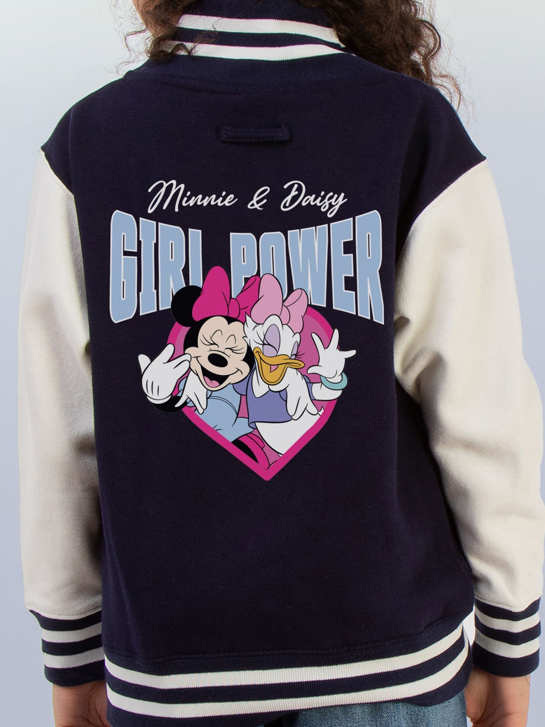 Buy Brands In Girl Power Minnie Mouse Print Varsity Jacket from Next ...