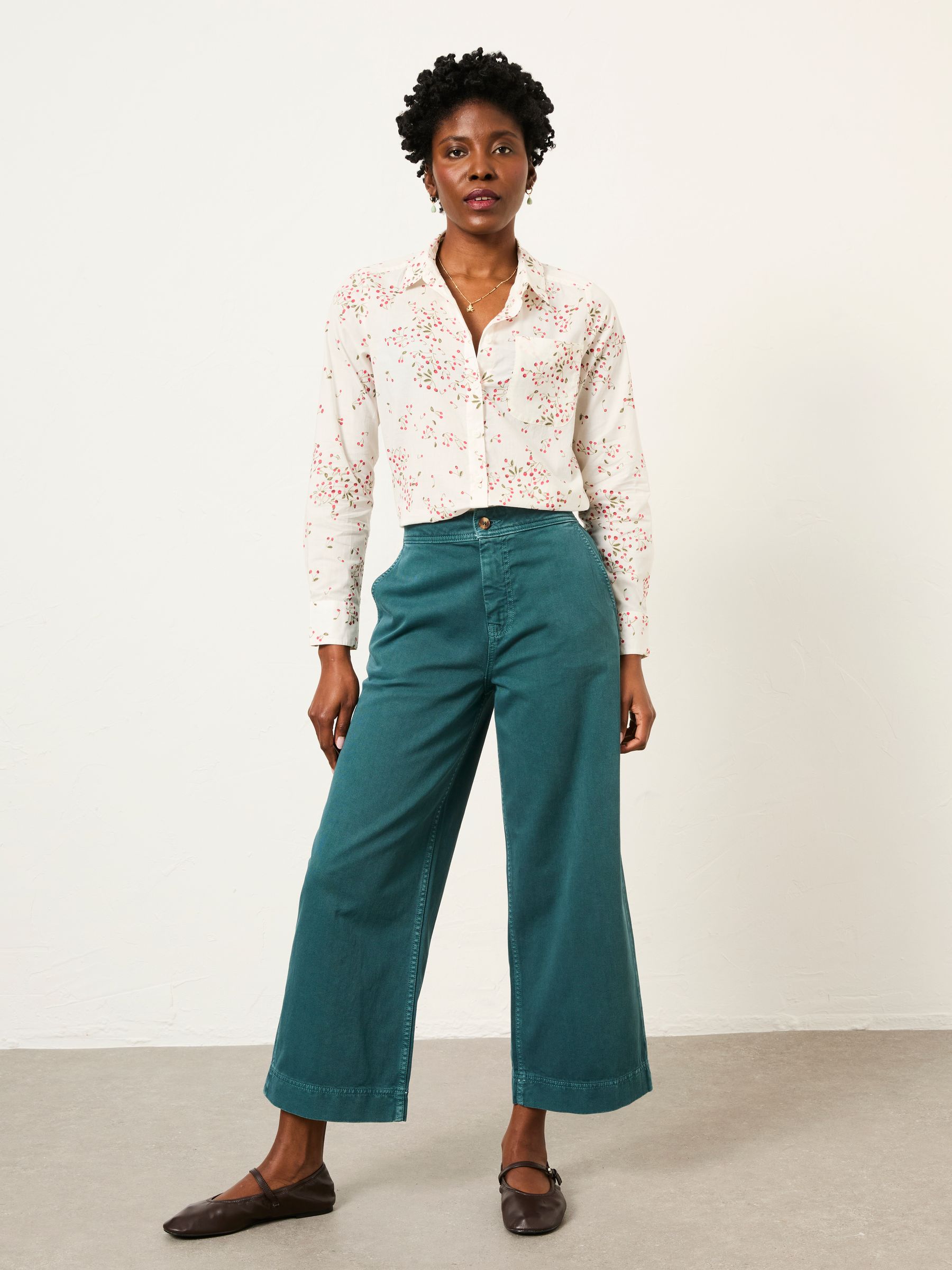 Buy FatFace Olivia Ivory Cherries Shirt from the Next UK online shop