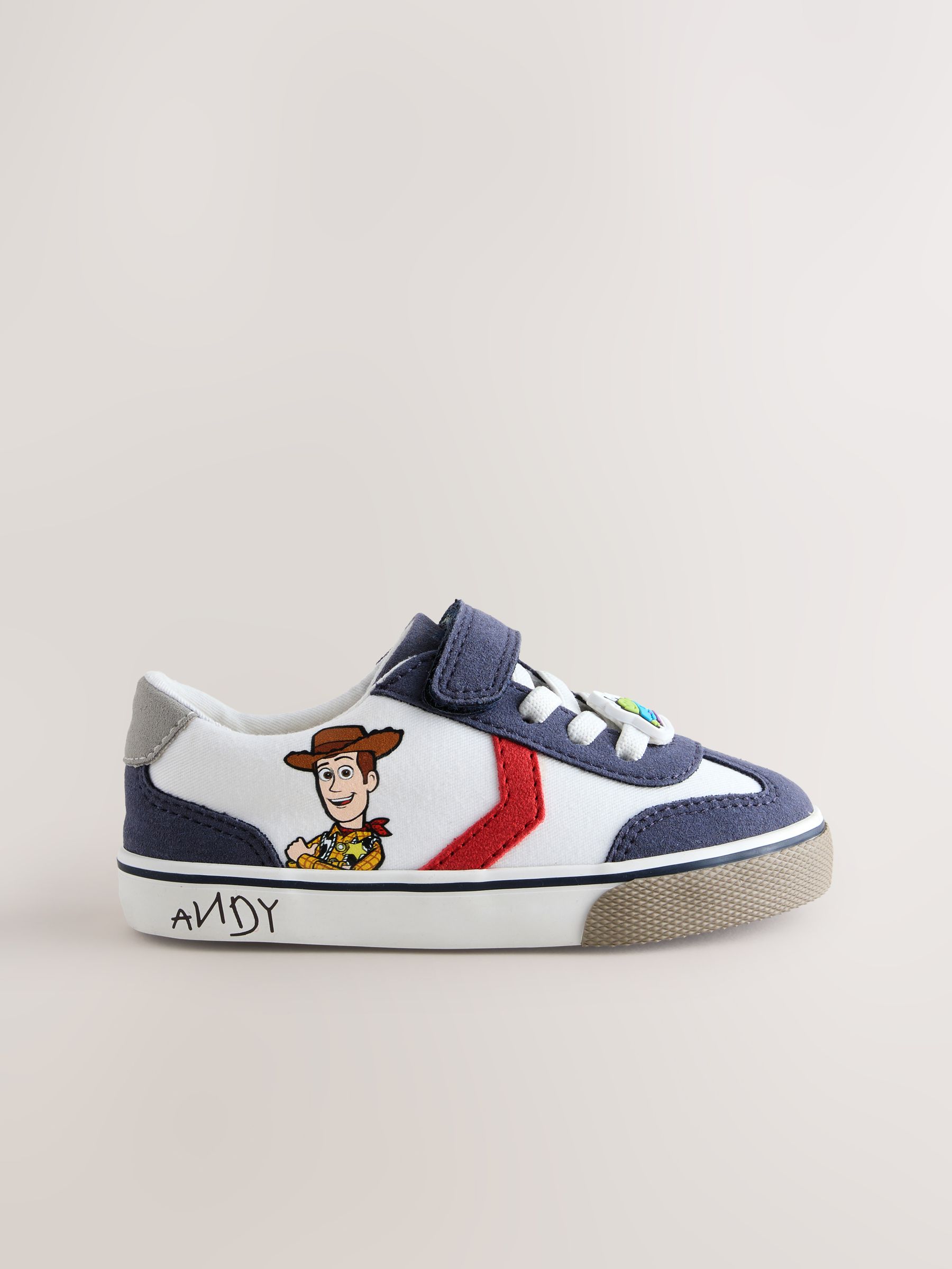 Buy White Toy Story Touch Fastening Elastic Lace Trainers from Next ...