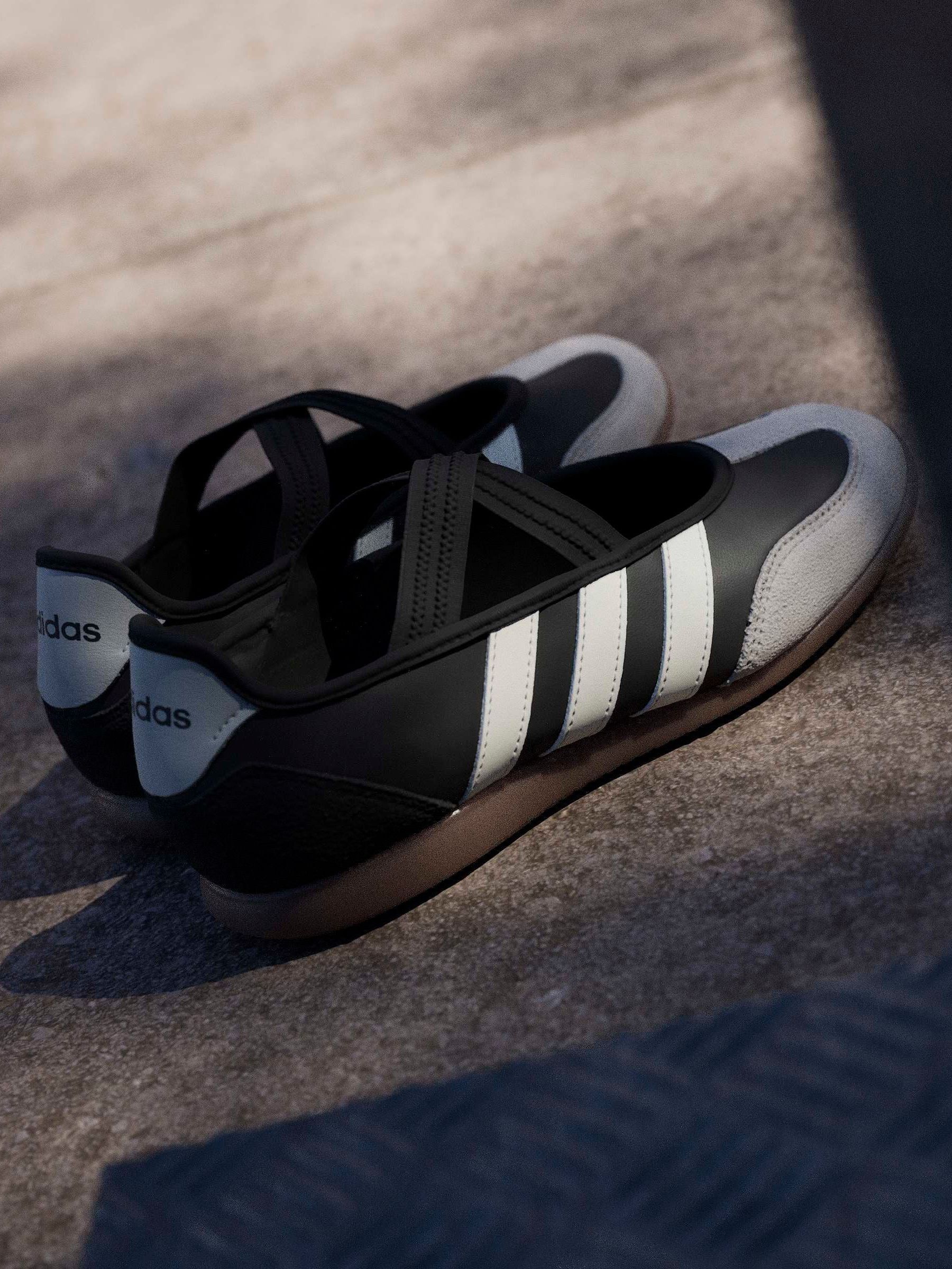 Buy adidas Black Barreda Mary Jane Ballet Trainers from the Next UK ...