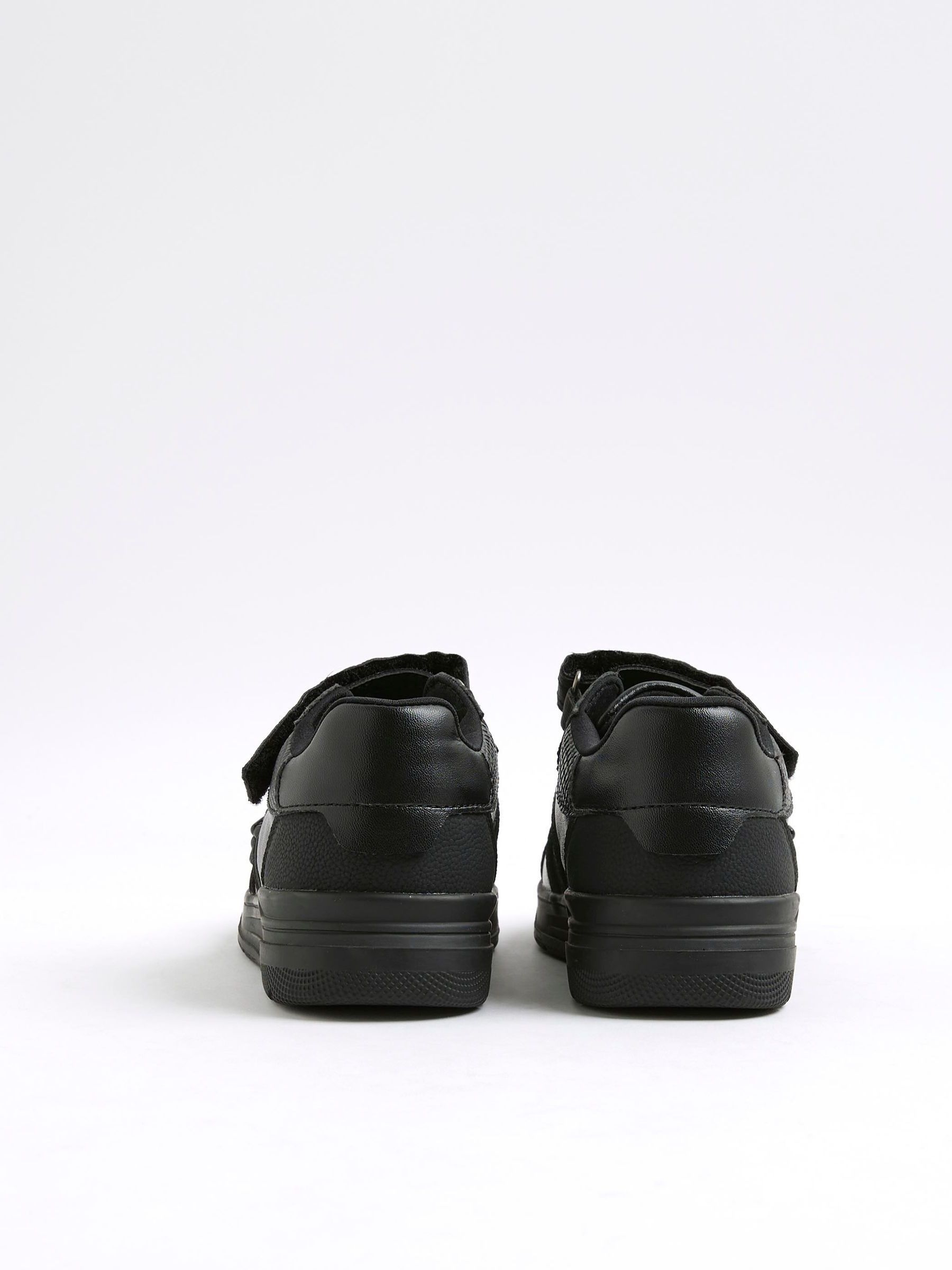Buy River Island Black Faux Leather Lion Head Trainers from the Next UK ...