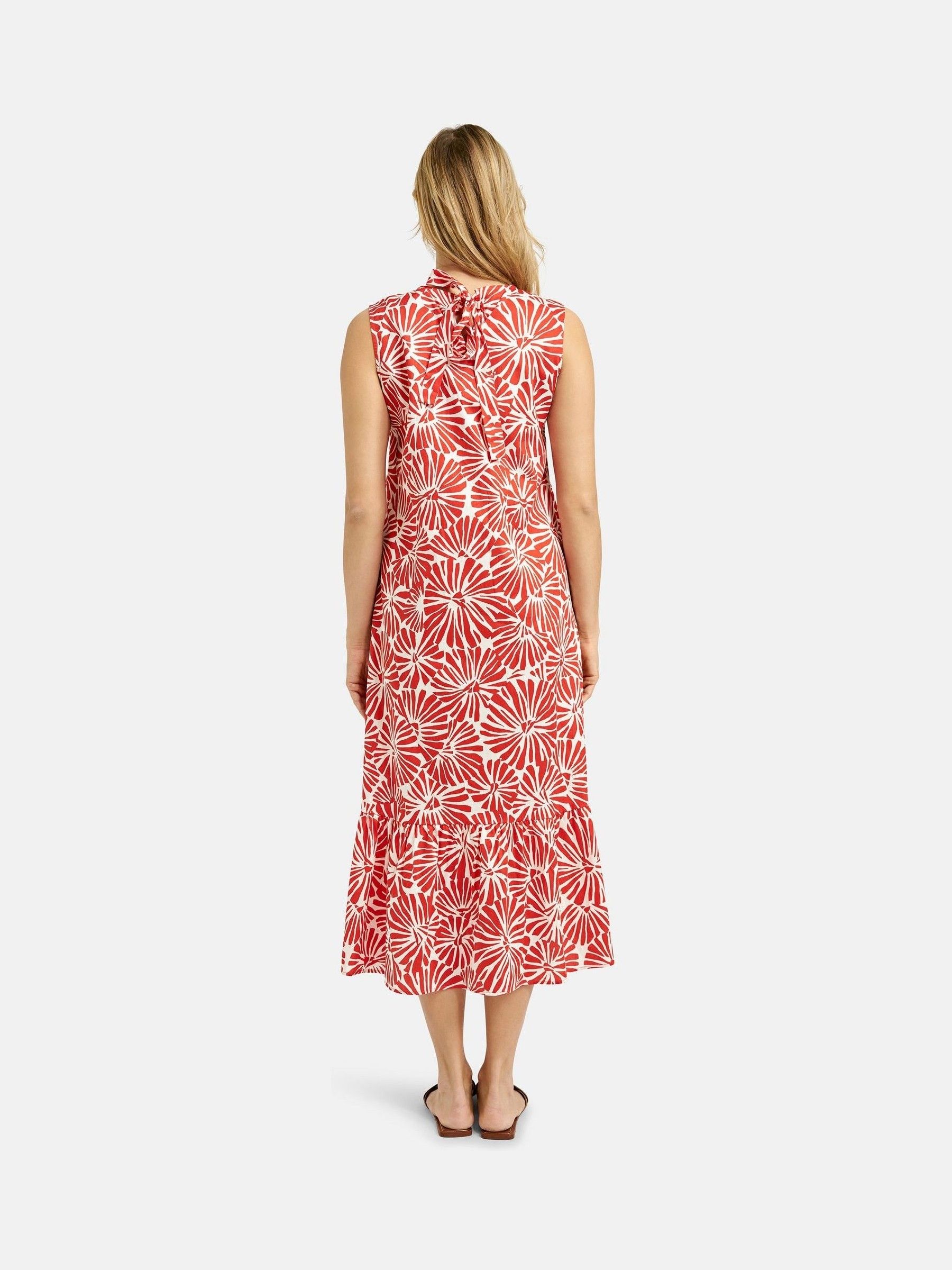 Buy Smith & Soul Orange Sleeveless Dress With Volant Hem from the Next ...