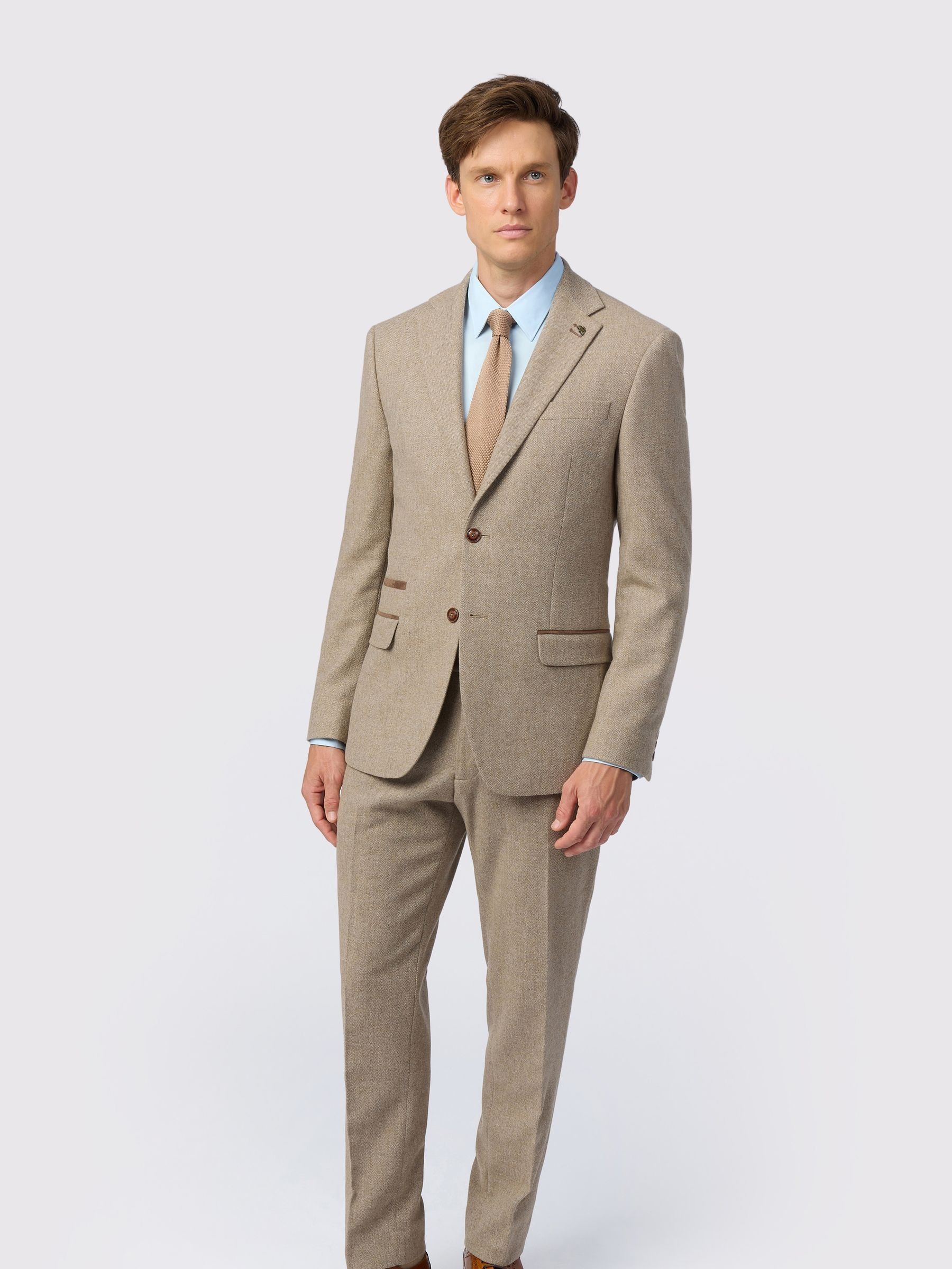 Buy Antique Rogue Natural Herringbone Tweed Jacket from the Next UK ...