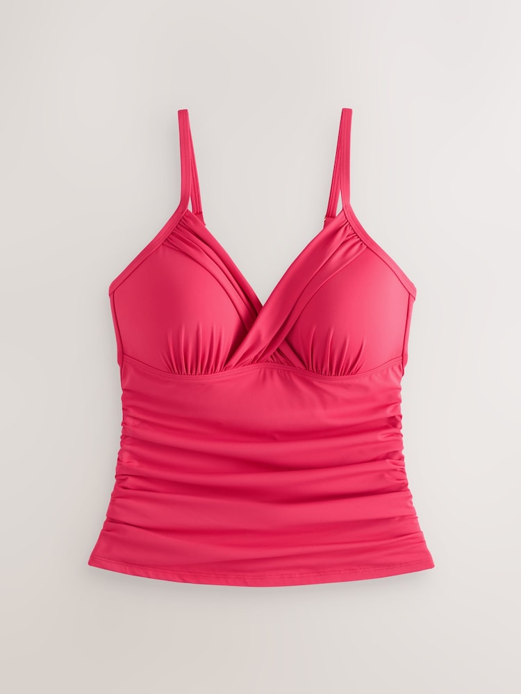 Buy Pink Padded Wired Tankini Top from Next Australia