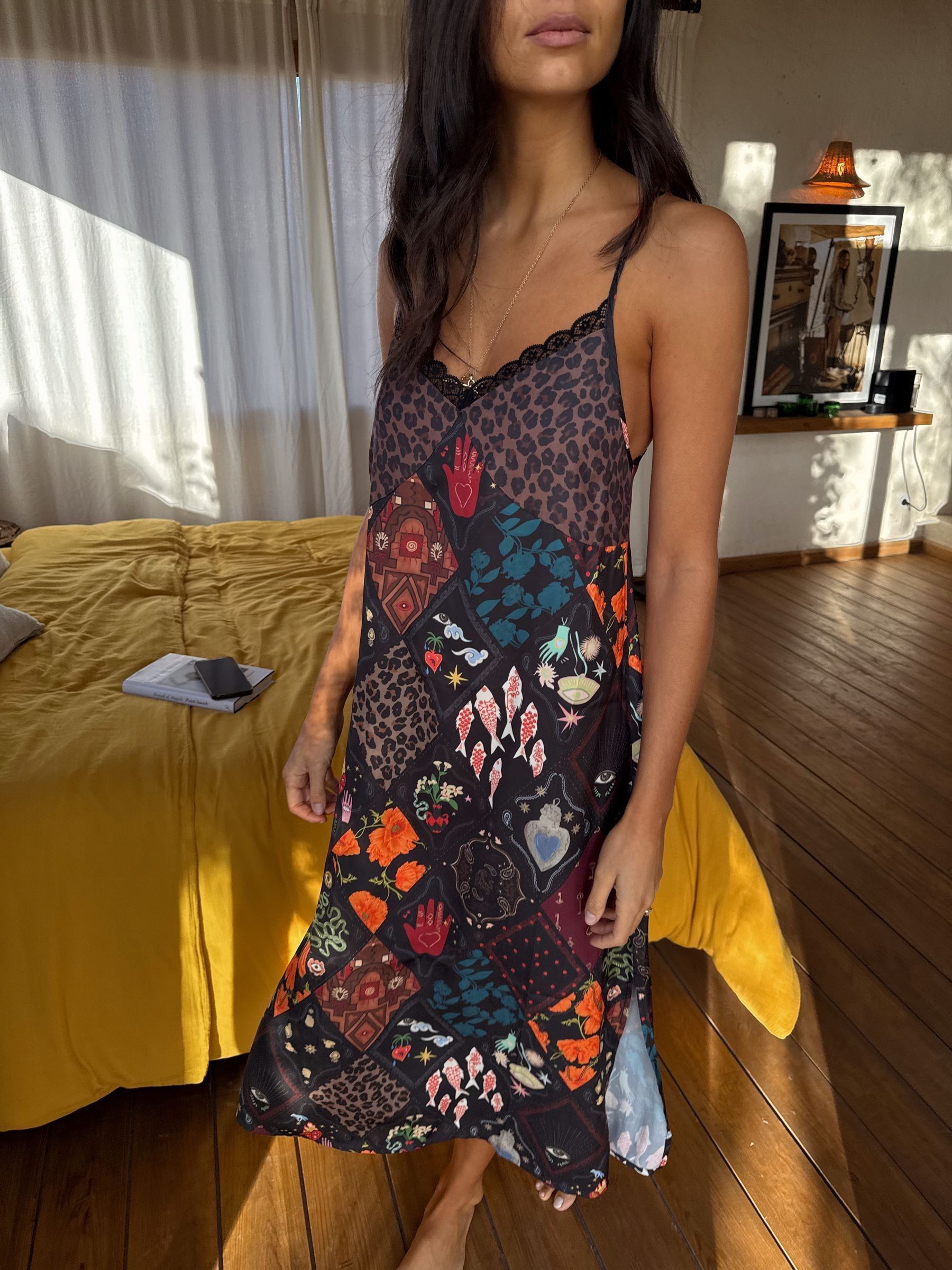 Buy Never Fully Dressed Satin Long Line Robe from Next Portugal