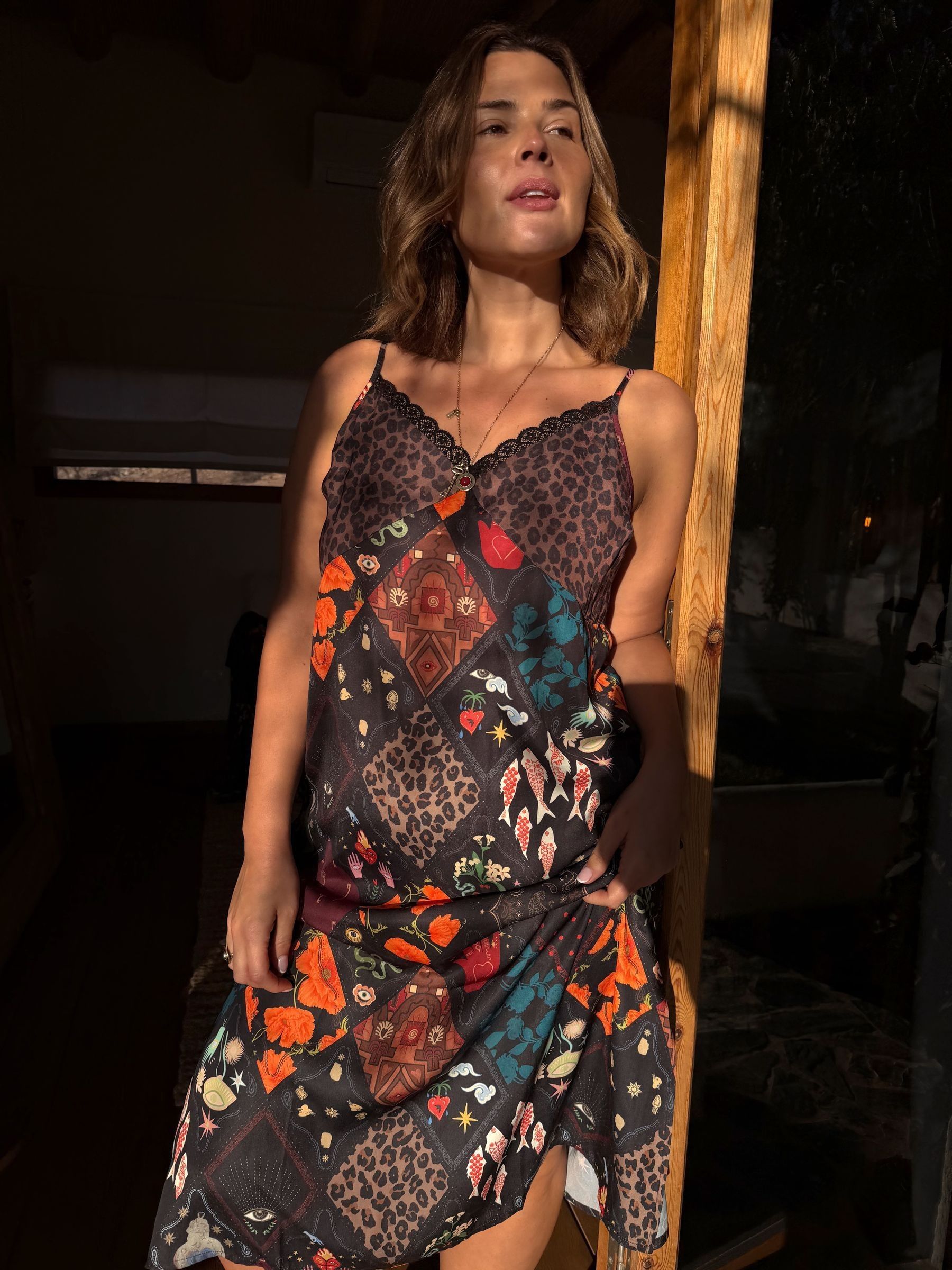 Buy Never Fully Dressed Satin Long Line Robe from Next Portugal