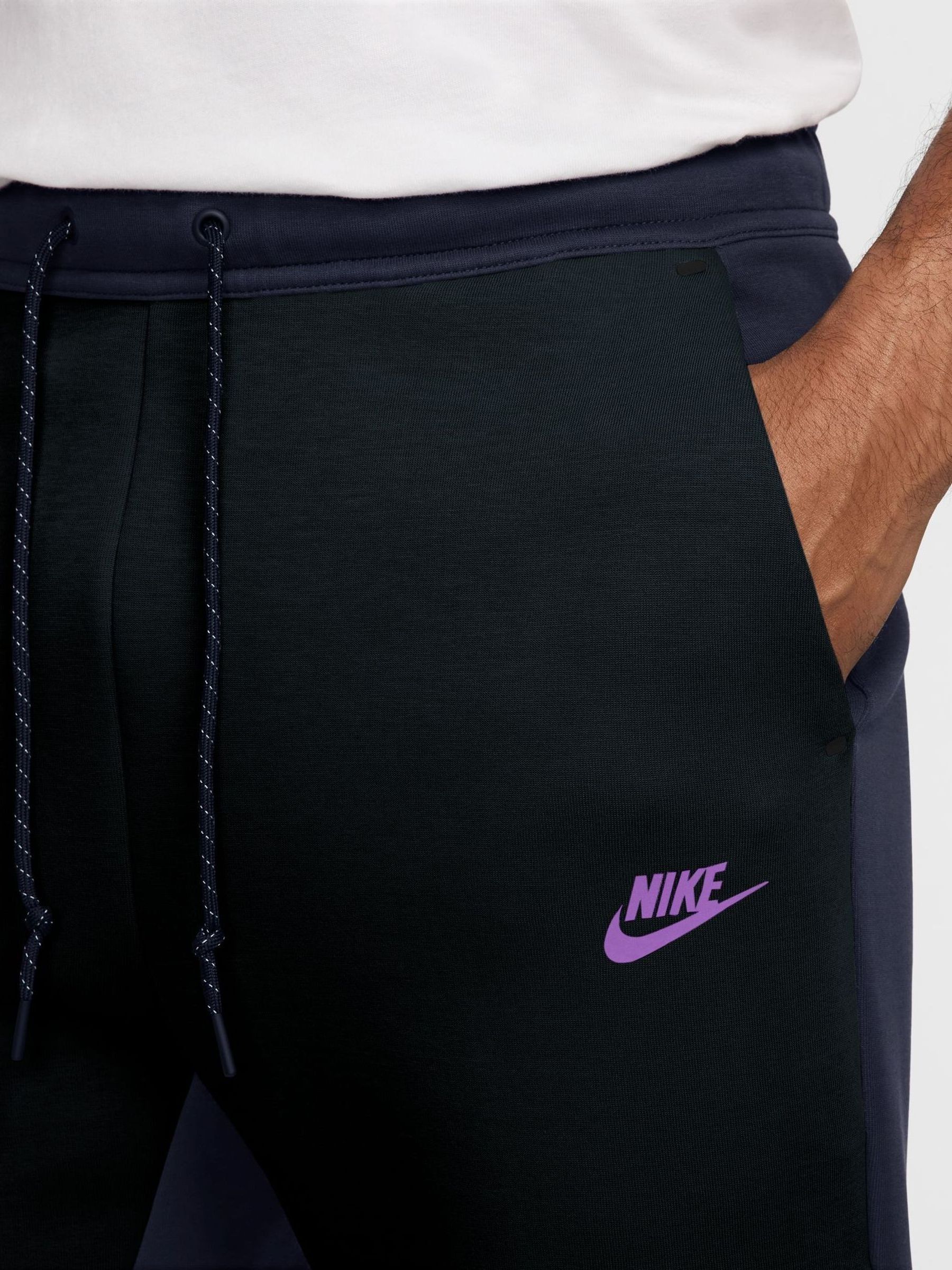 Buy Black Purple - Nike Tech Fleece Joggers from Next Czech Republic