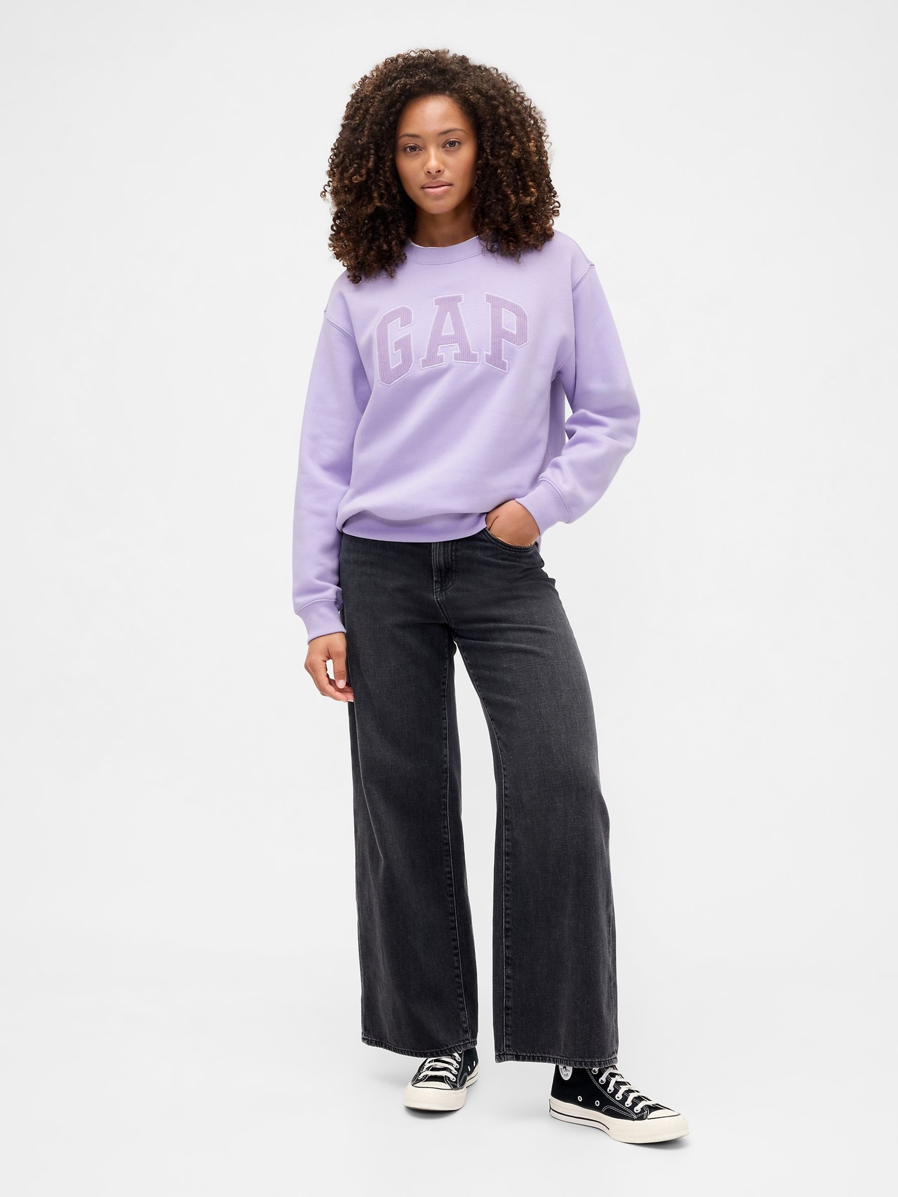 Buy Gap Purple Logo Sweatshirt from Next Ireland
