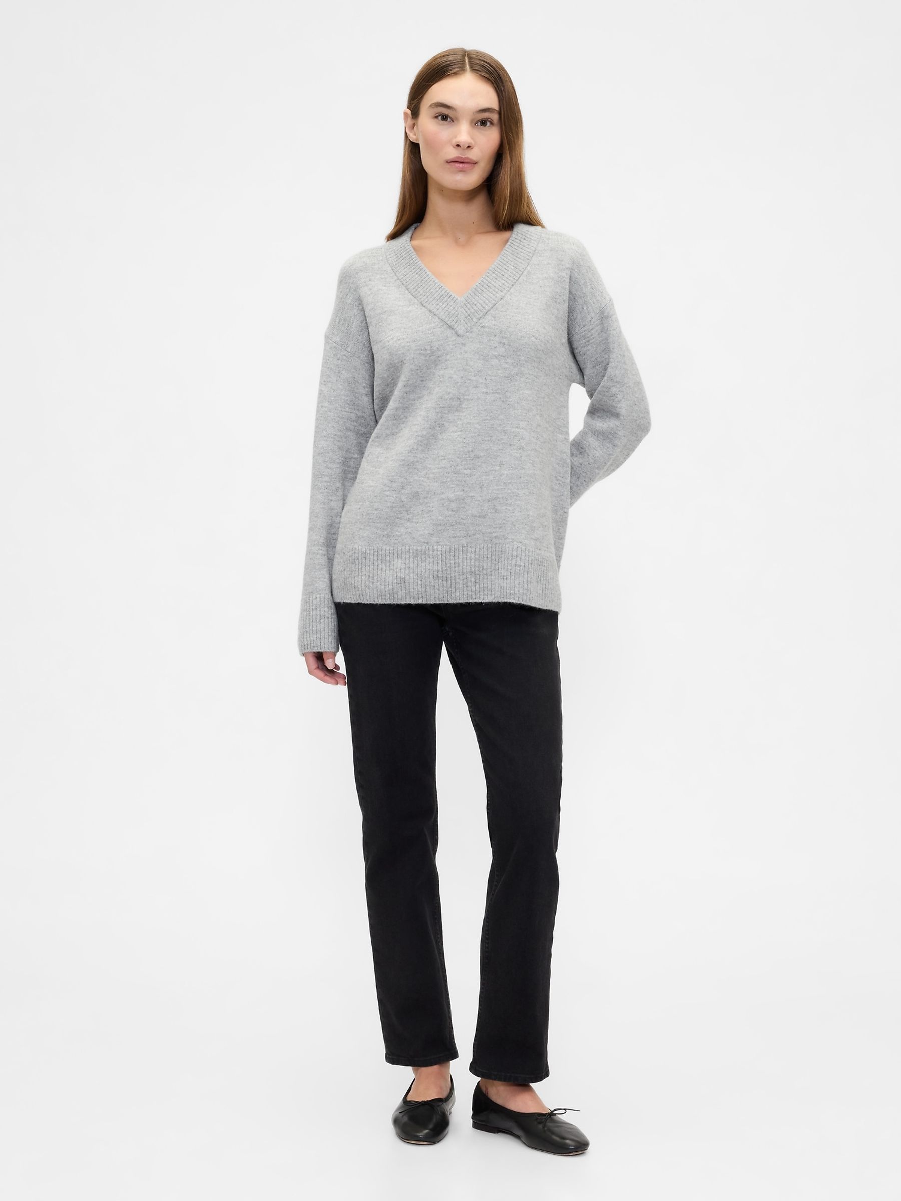 Buy Gap Light Grey V-Neck Jumper from the Next UK online shop