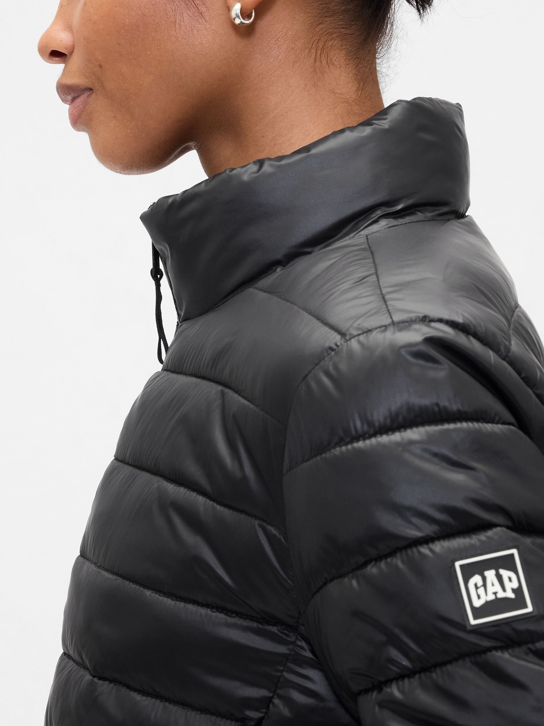 Buy Gap ColdControl Black Shower Resistant Puffer Jacket from the Next ...