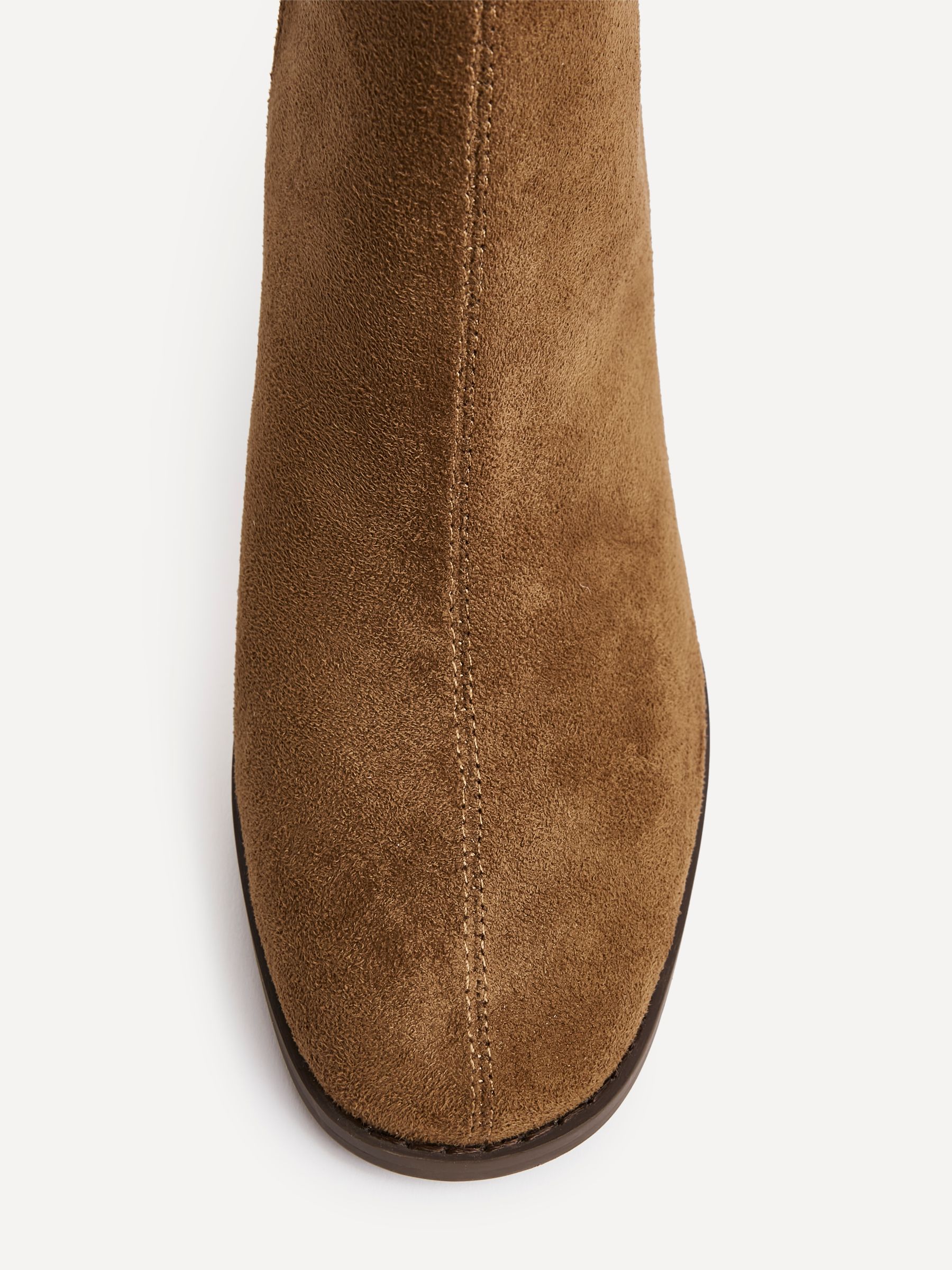 Buy Linzi Brown Light Approach Round Toe Block Heeled Ankle Boots from ...