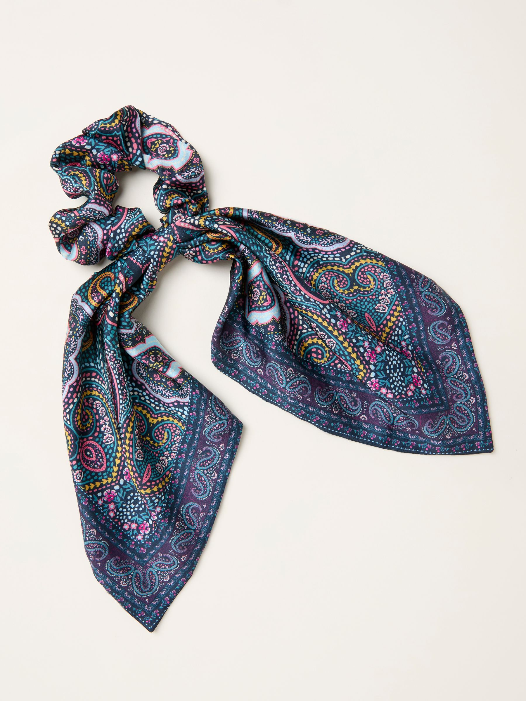 Buy FatFace Navy Blue Mosaic Tie Scrunchie from the Next UK online shop